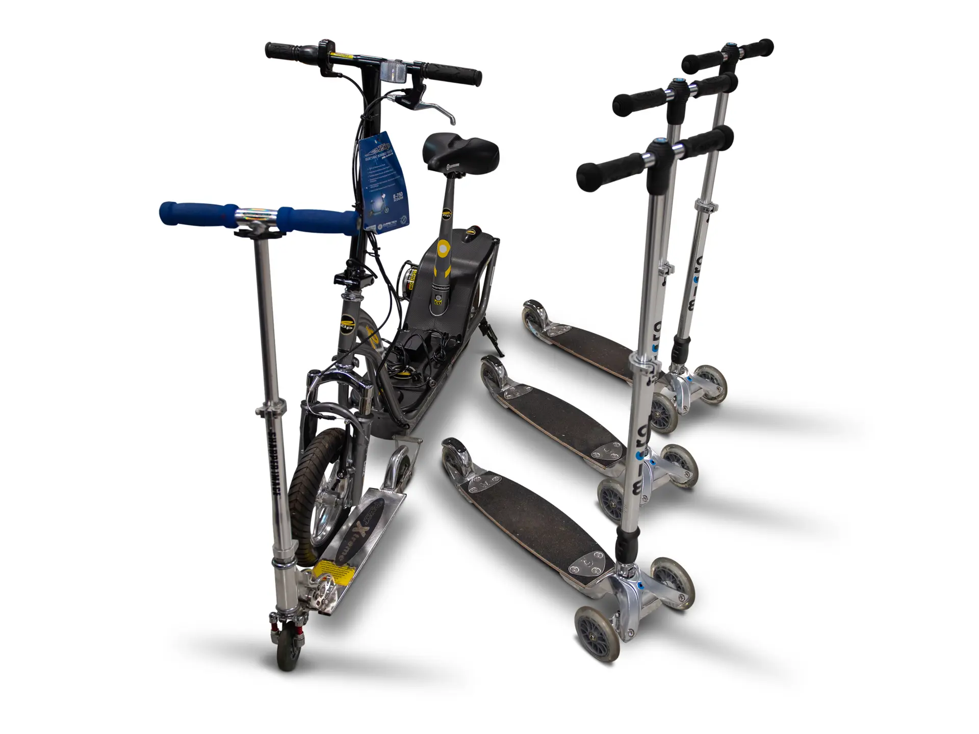 eZip E-750 Electric Scooter and Four Kick Scooters | The Elkhart ...