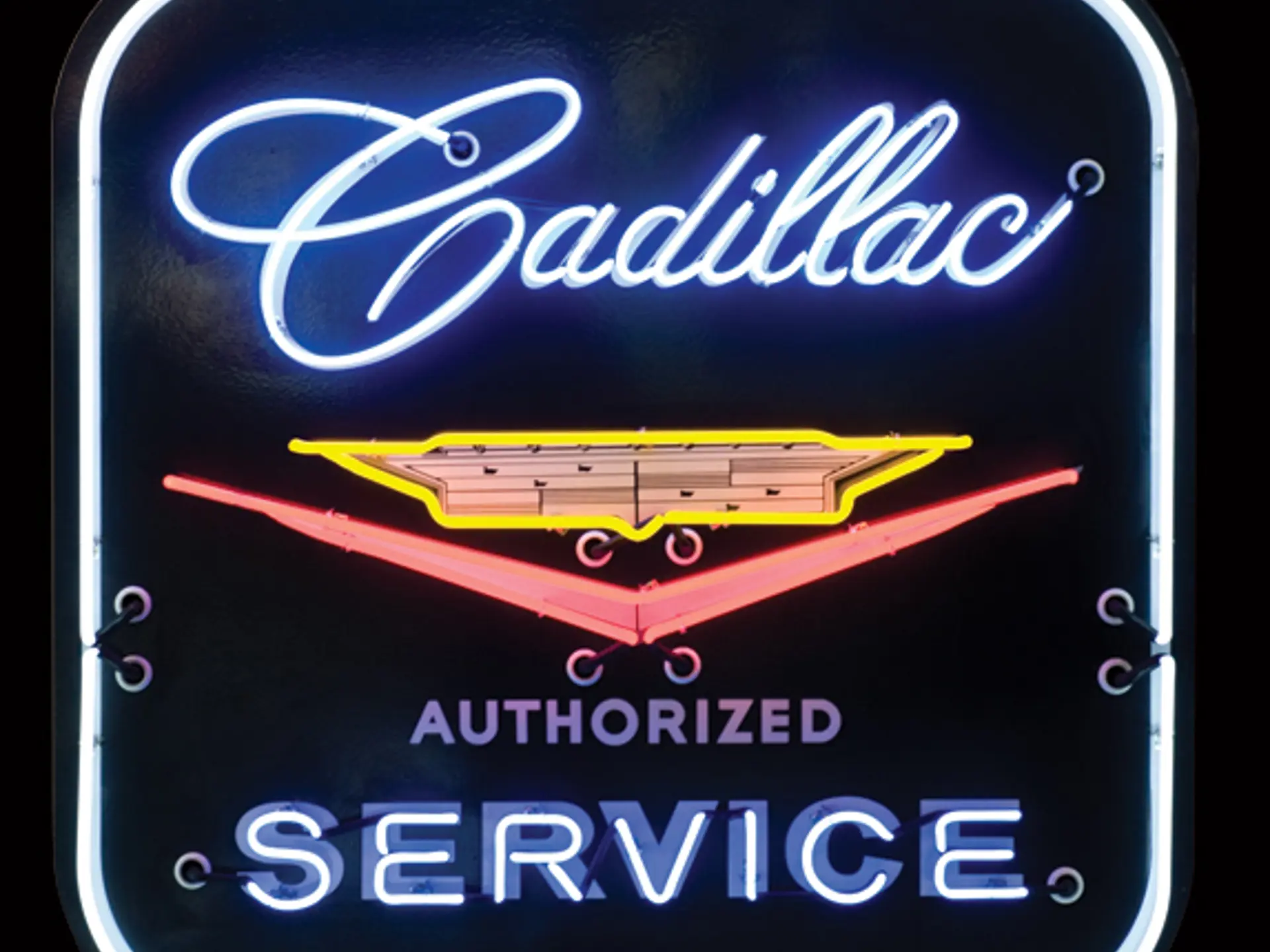Cadillac Authorized Service Neon Sign | Vintage Motor Cars of Hershey ...