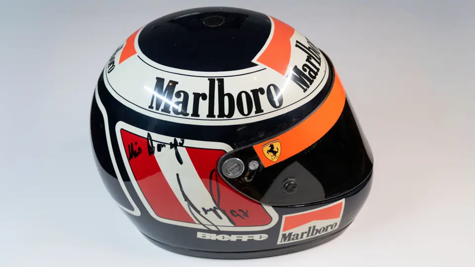1995 Gerhard Berger Ferrari Race Helmet, Signed | Cavallino Palm Beach ...
