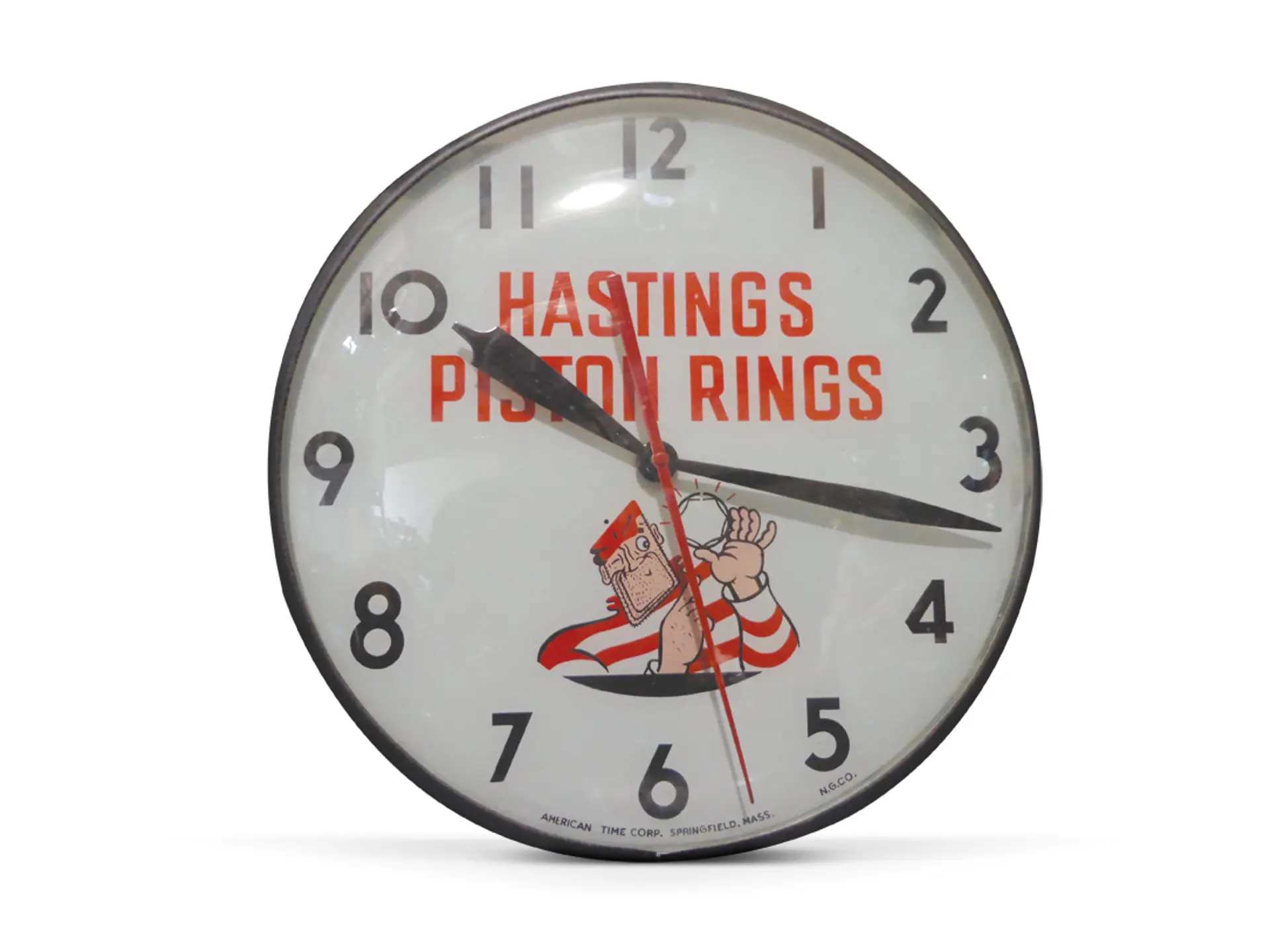 Hastings Piston Ring Clock | Auburn Memorabilia Auction | RM Sotheby's