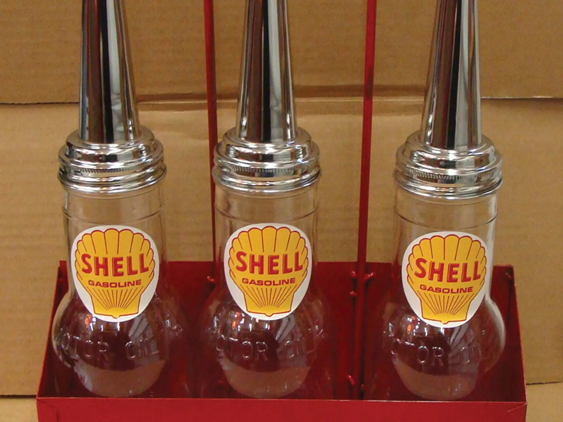 Rack of 3 Shell Oil Bottles | Auburn Spring 2014 | RM Sotheby's