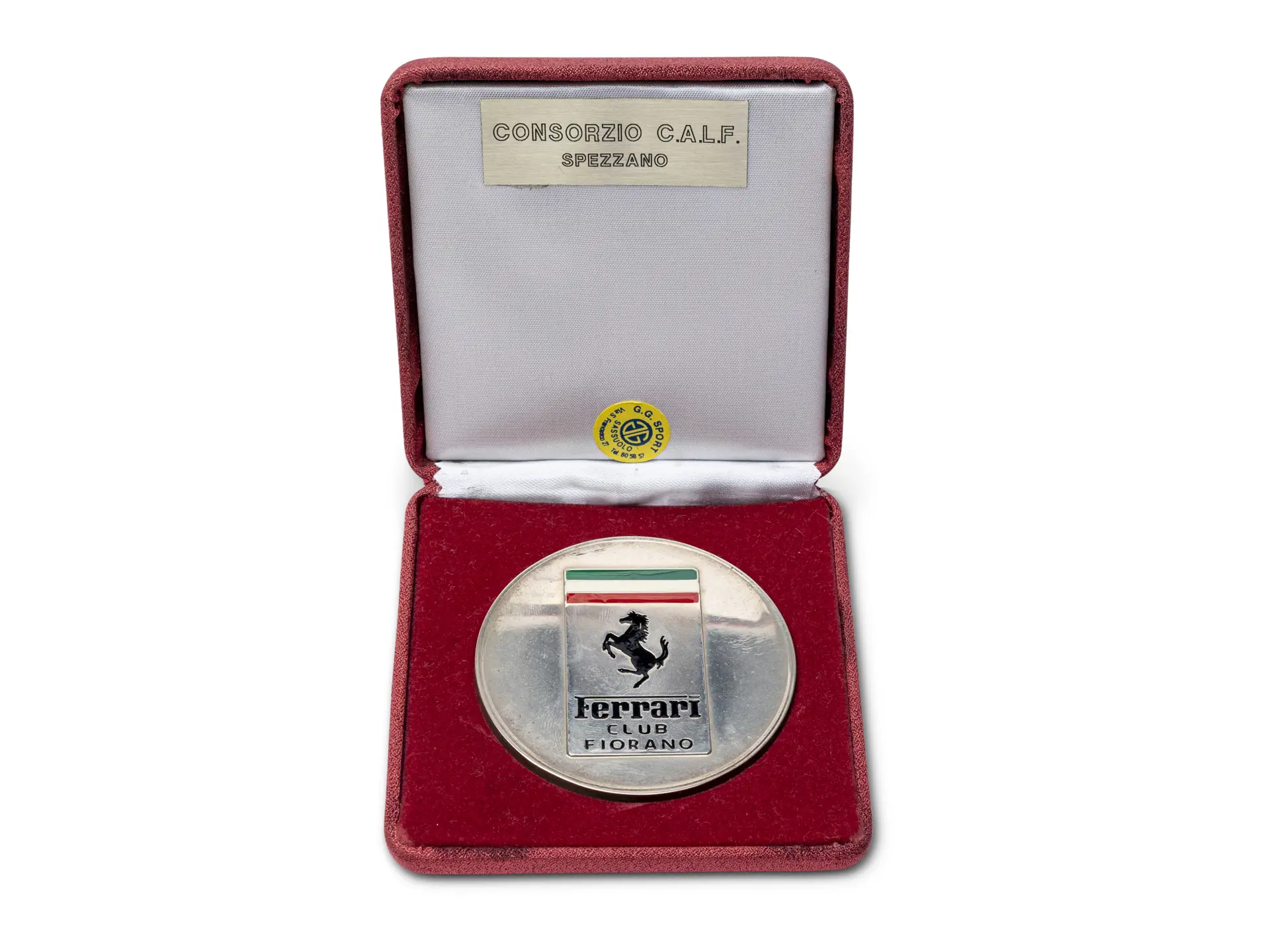 Ferrari Club Fiorano Medal in Case | Nigel Mansell’s Legacy Collection ...
