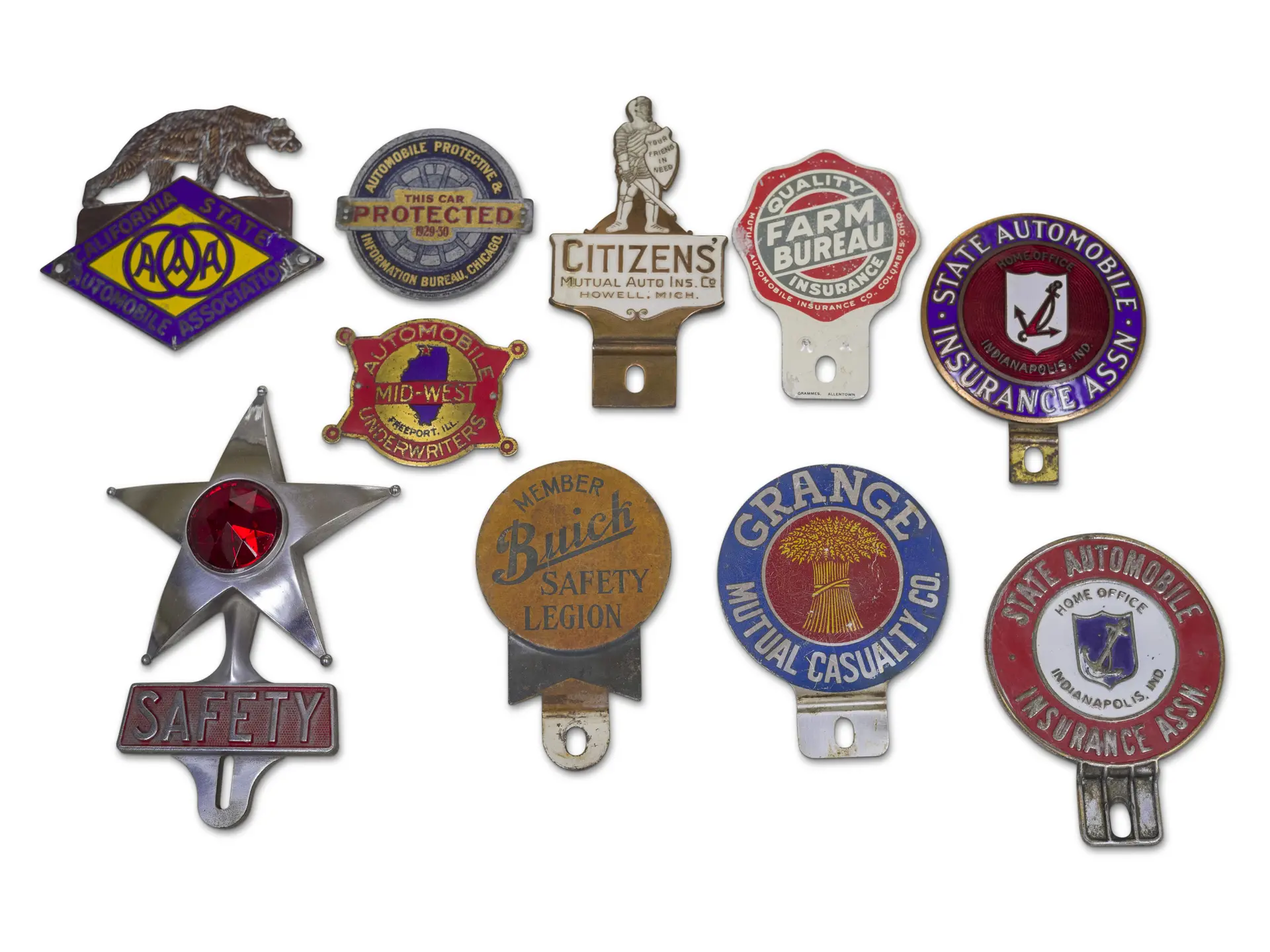 Assortment of License Plate Toppers and Badges | THE MITOSINKA ...