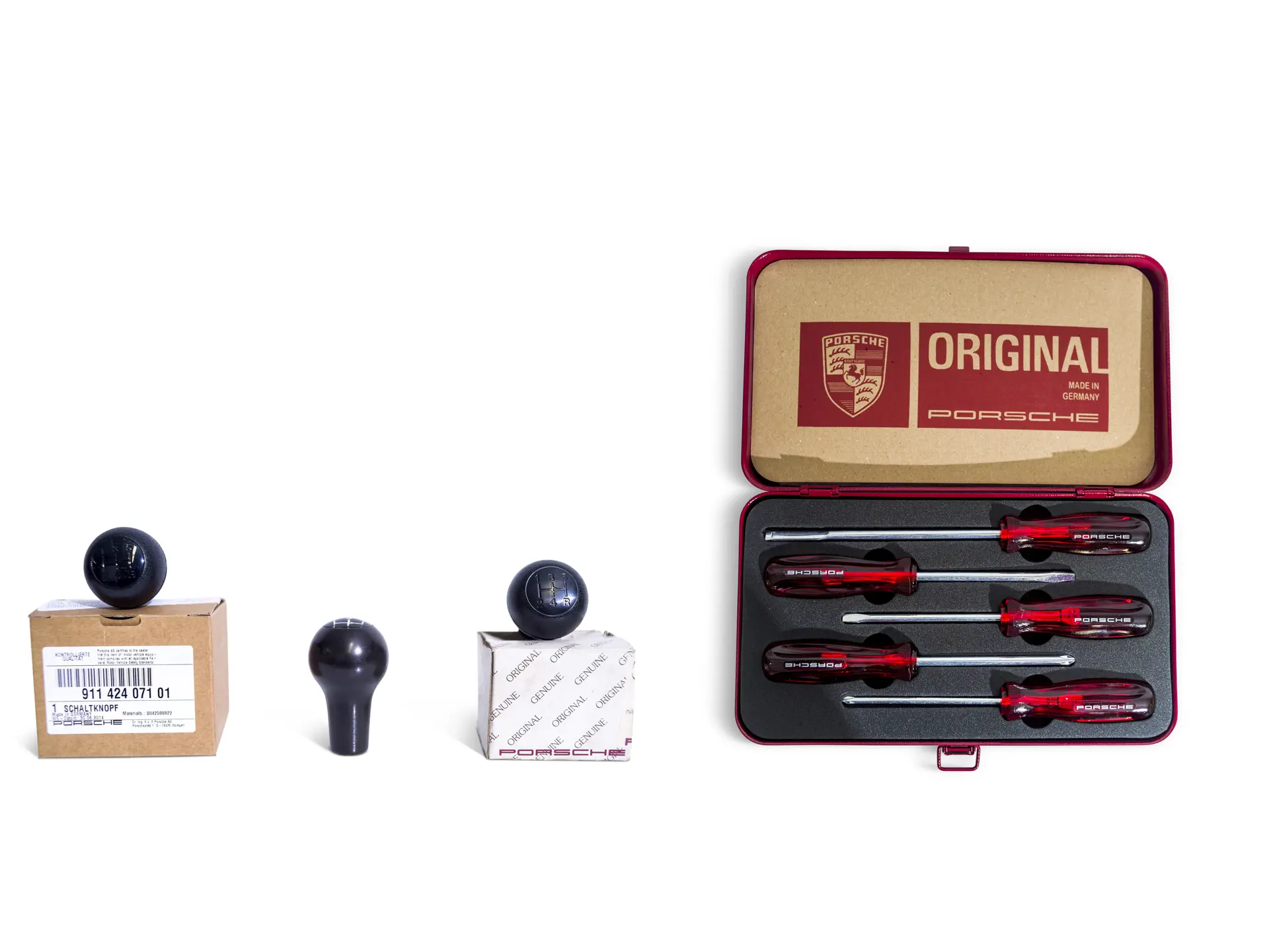 Porsche Shift Knobs with Porsche Screwdriver Set | The White Collection ...