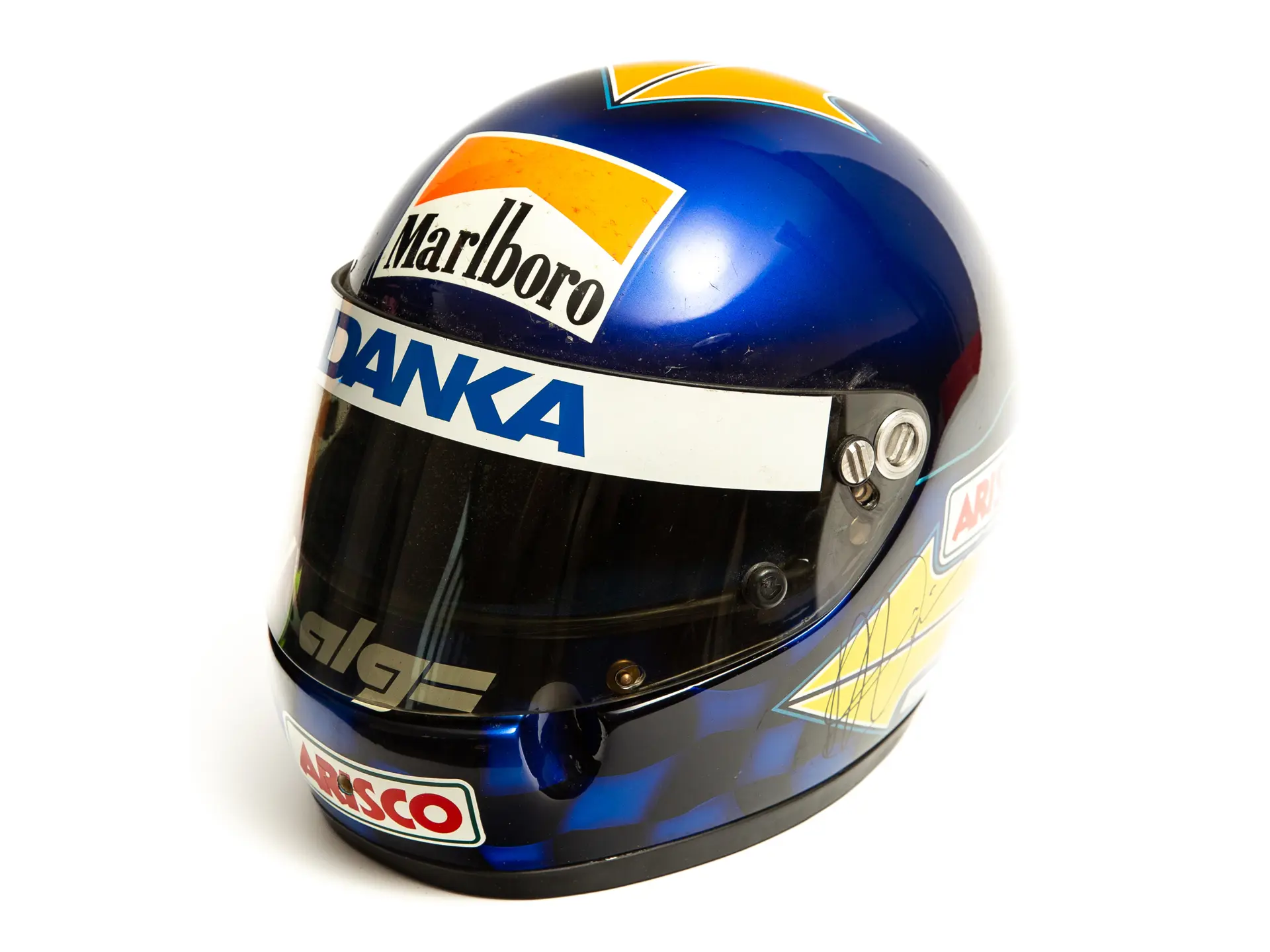 1997 Pedro Diniz Danka Arrows Yamaha Formula 1 Bieffe Signed Helmet ...