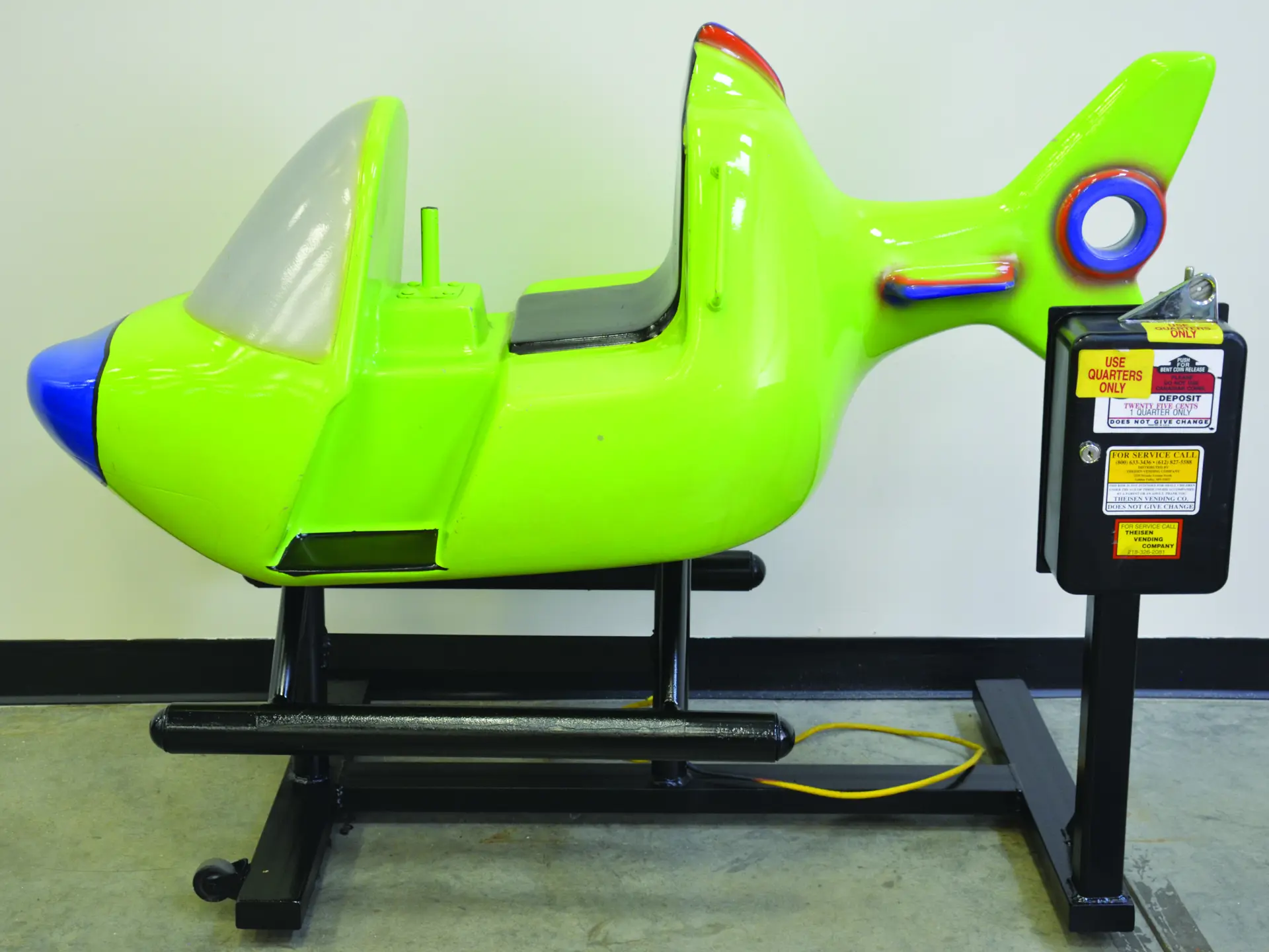 Little Green Helicopter Coin Operated Kiddie Ride | Auburn Fall 2016 ...