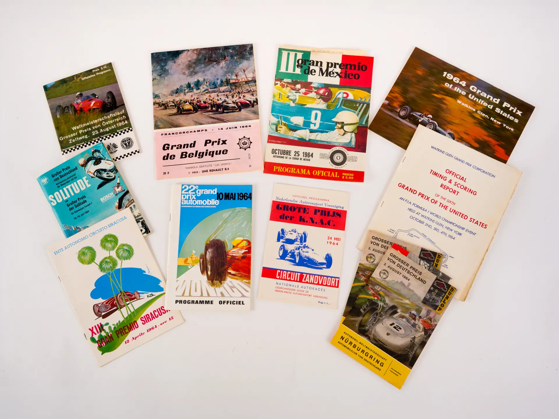 1964 Formula 1 Grand Prix Racing Programmes | The February Memorabilia ...
