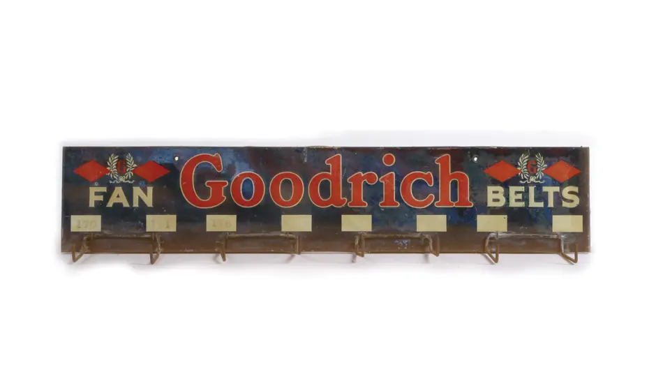 GOODRICH FAN BELT RACK | Private Collection of Tom & Marlene Stackhouse ...