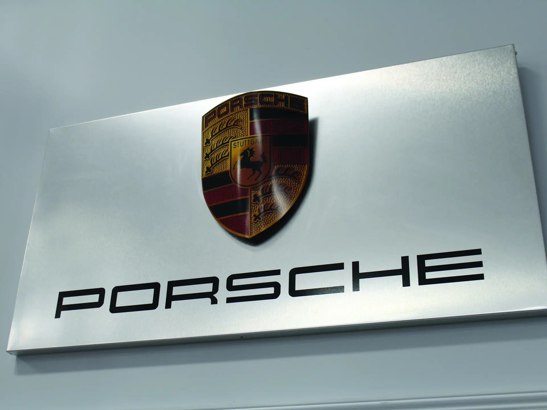 Porsche Dealer Wall Sign 46in x 24in | Fort Lauderdale 2017 | RM Sotheby's
