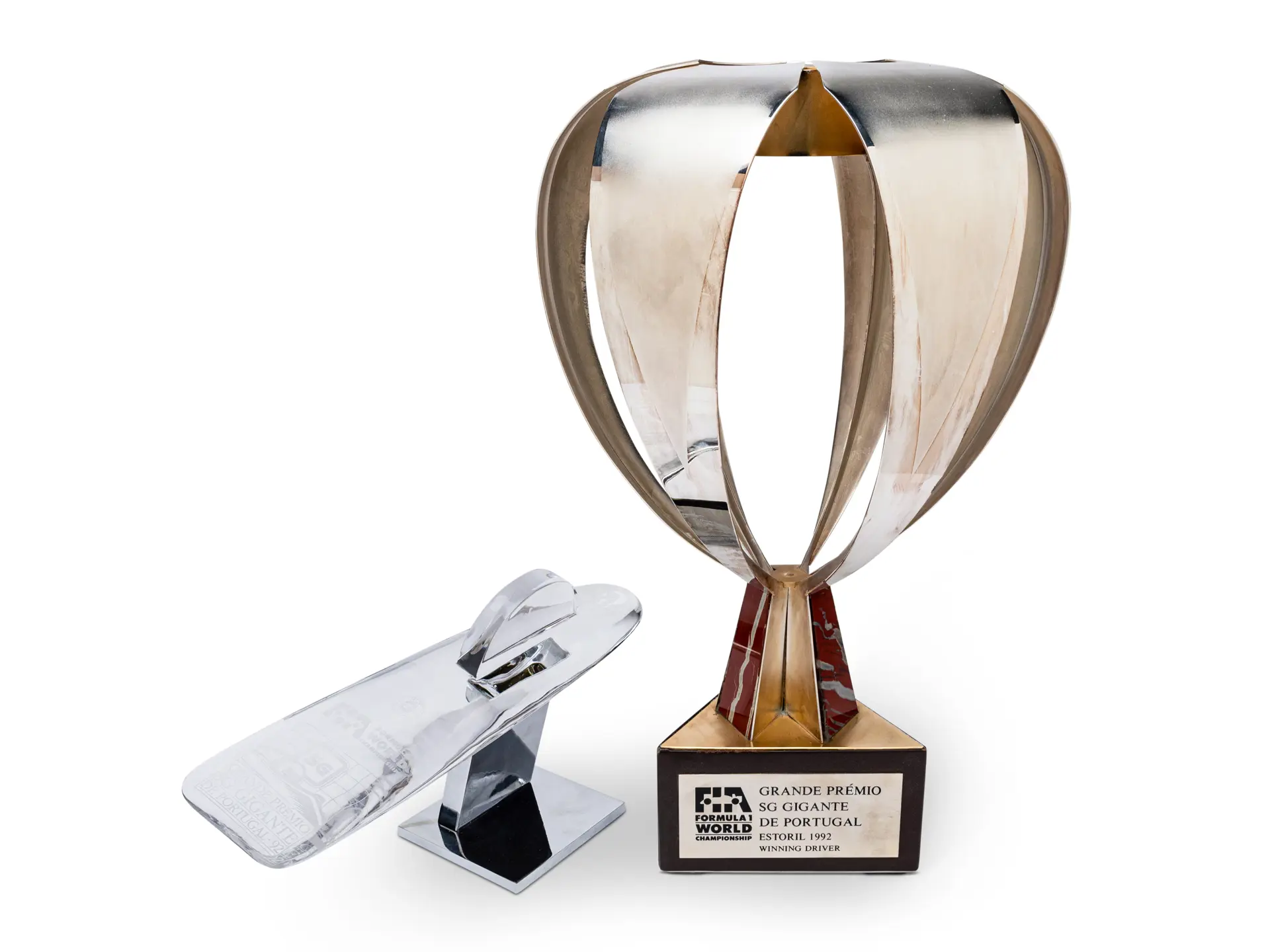1992 Portuguese Grand Prix 1st-Place Trophy | Nigel Mansell’s Legacy ...