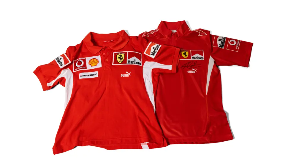 Two Scuderia Ferrari Formula 1 T-Shirts | The Schumacher and F1 Legends ...