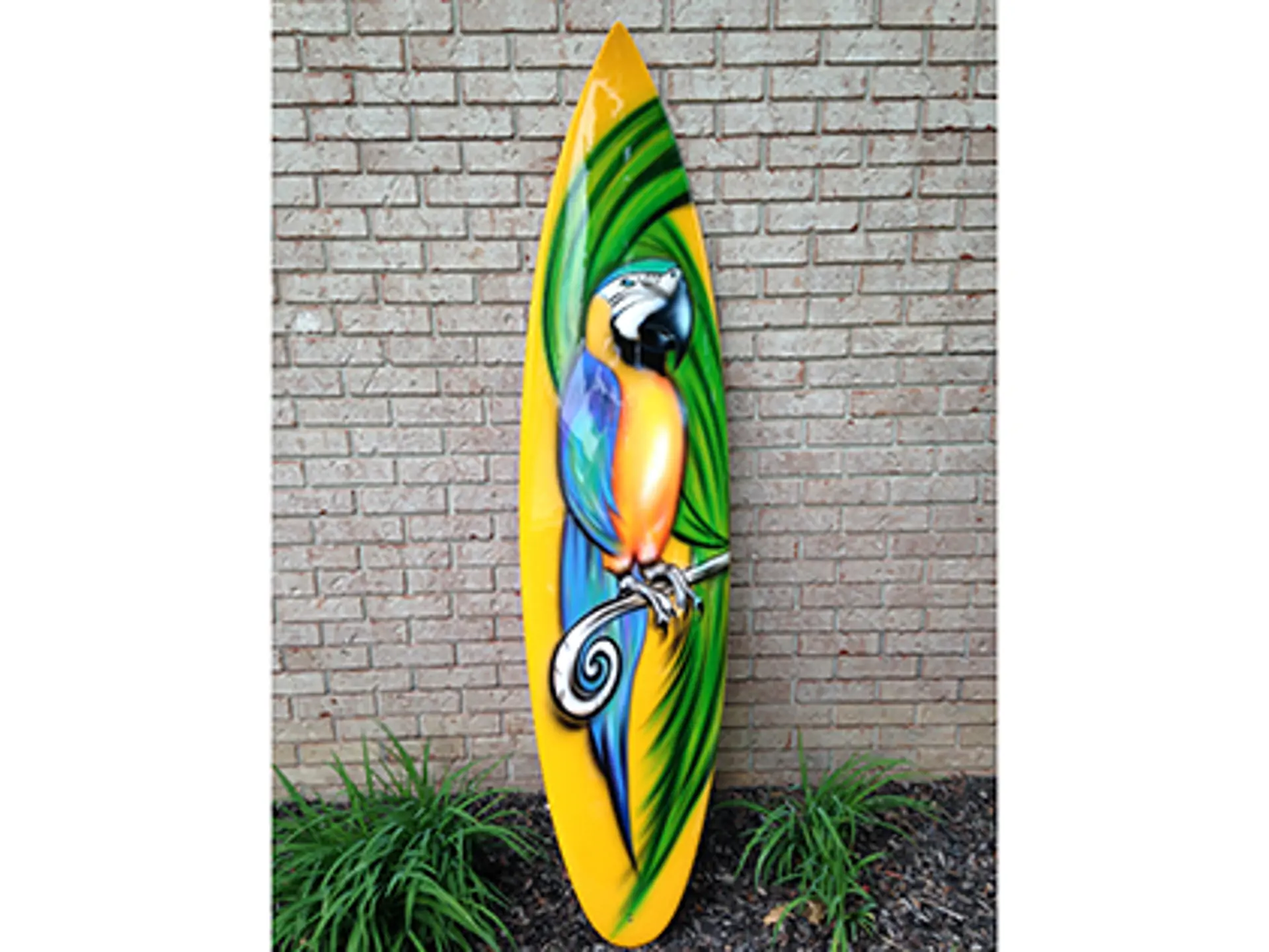 A custom painted Parrot surfboard. | Santa Monica 2016 | RM Sotheby's