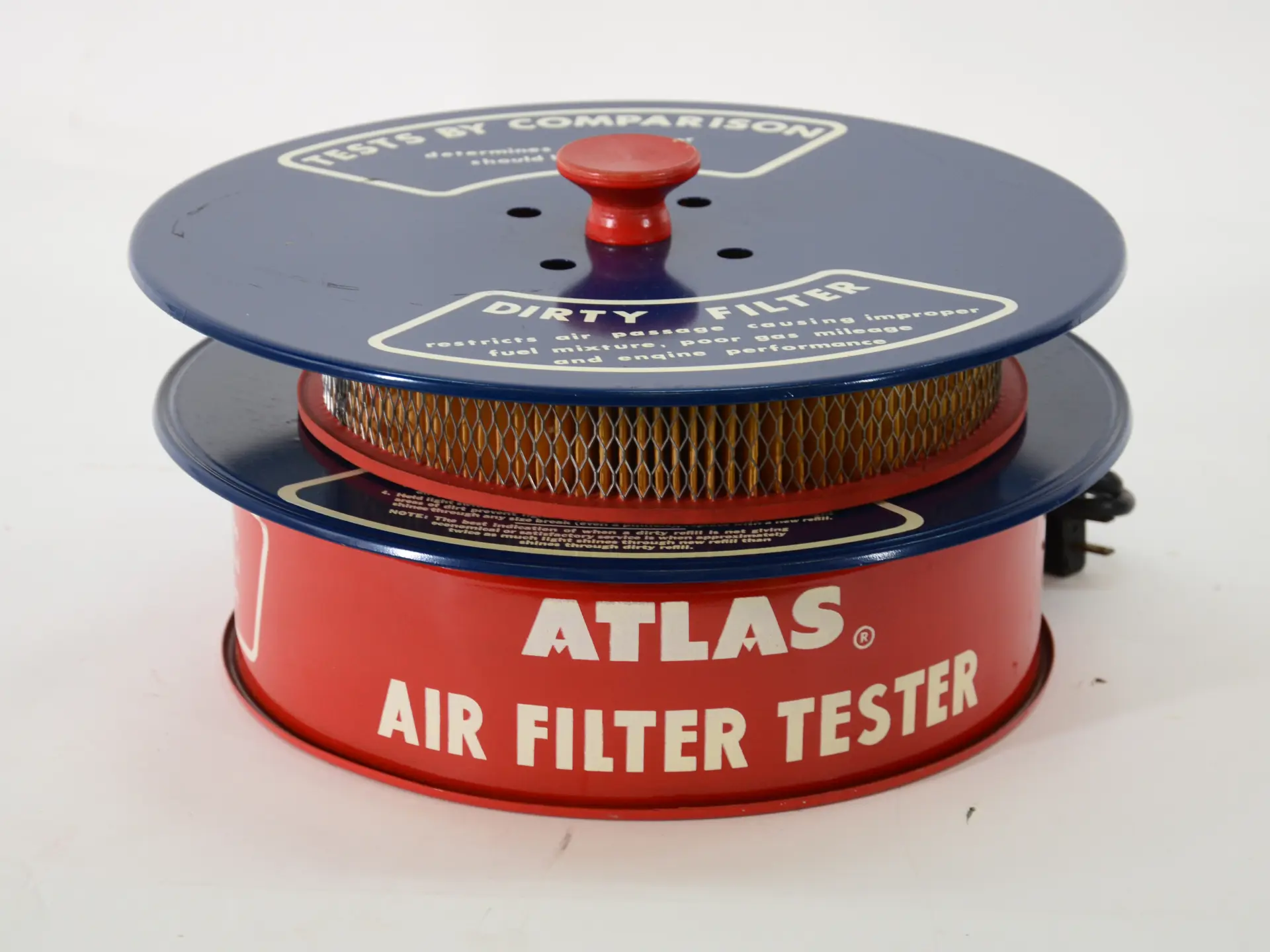 N.O.S. 1960's Atlas Air Filter Tester still in original box. Fine ...
