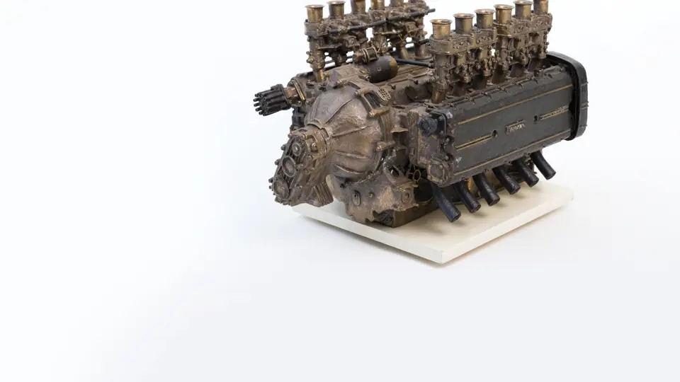 Ferrari V12 Engine Sculpture | Vintage Motor Cars of Hershey 2009 | RM ...