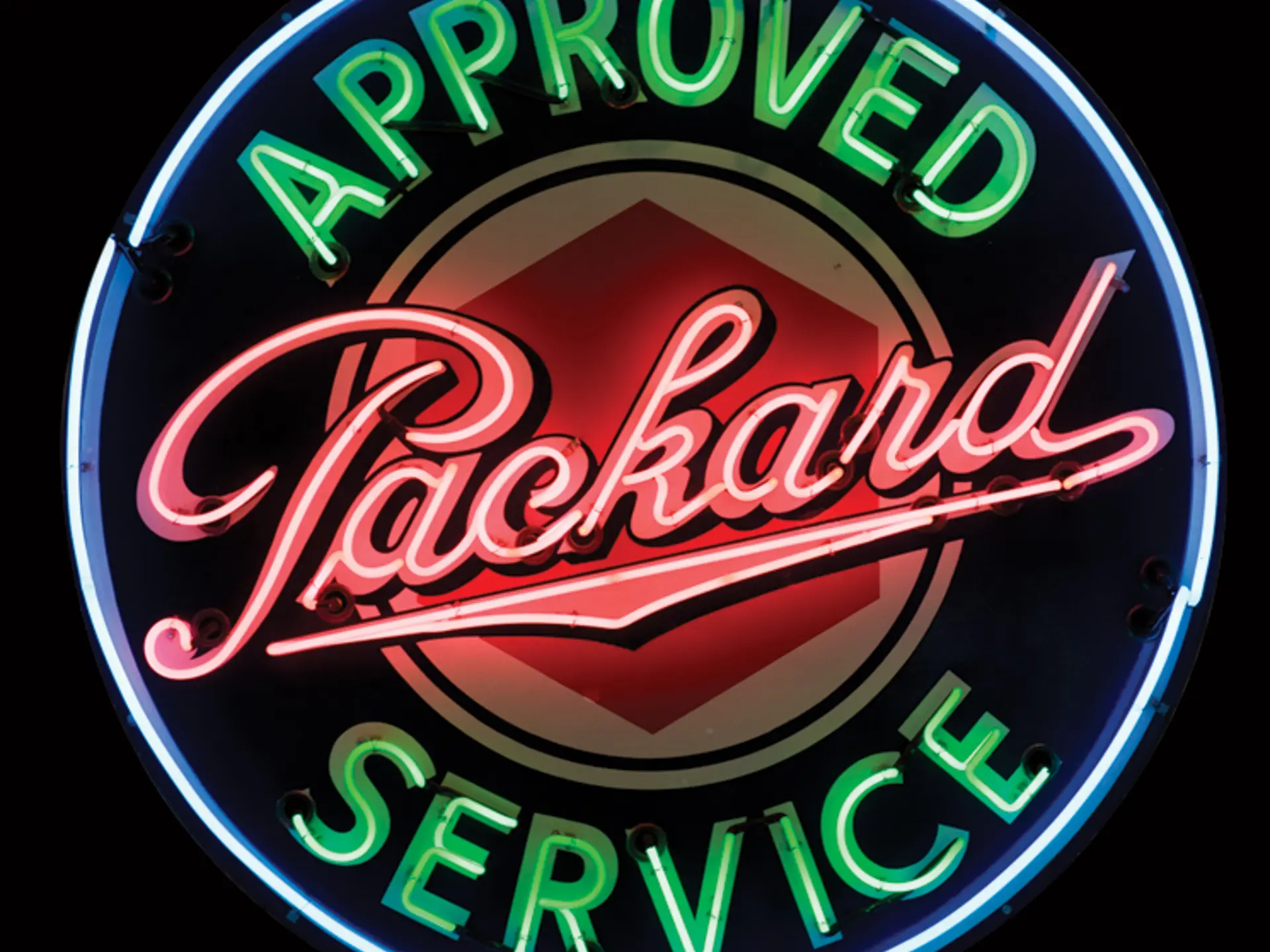 Approved Packard Service Neon Sign | Vintage Motor Cars of Hershey 2009 ...