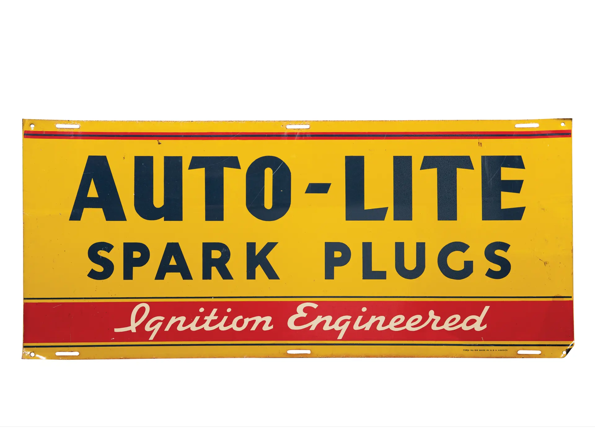 Auto-Lite Spark Plugs Metal Sign | The Dingman Collection | RM Sotheby's