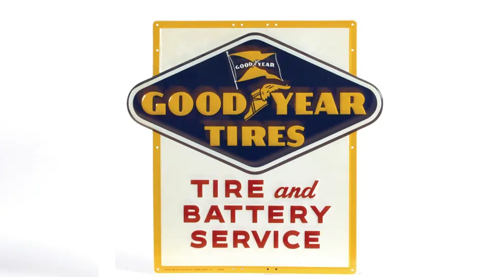 GOODYEAR SIGN | Private Collection of Tom & Marlene Stackhouse | RM ...