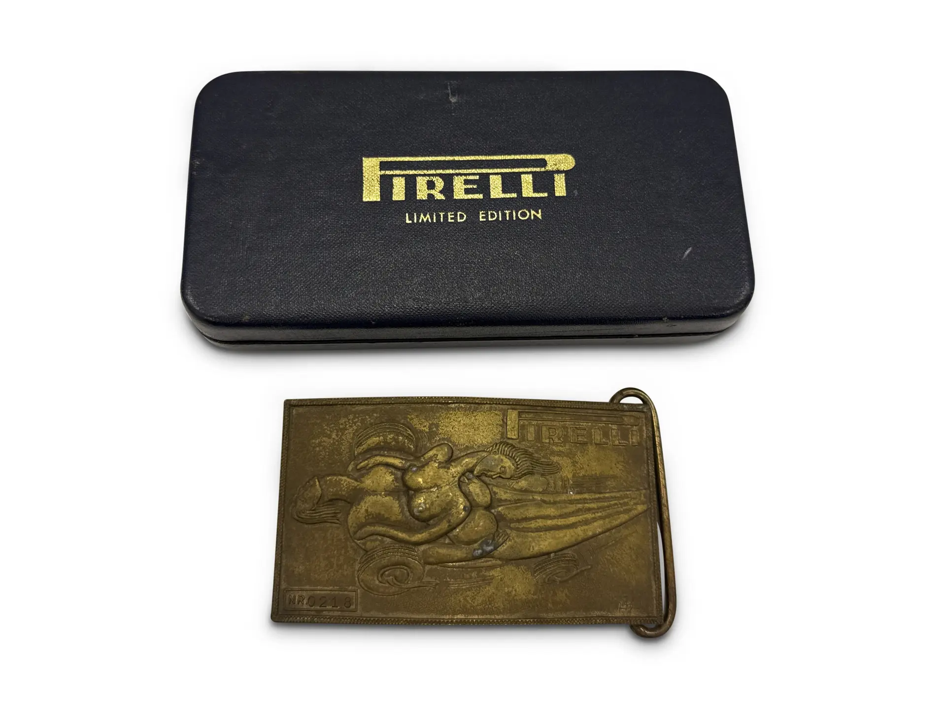 Pirelli Auto-Erotica Brass Belt Buckle with Box | Unwrapped | The ...