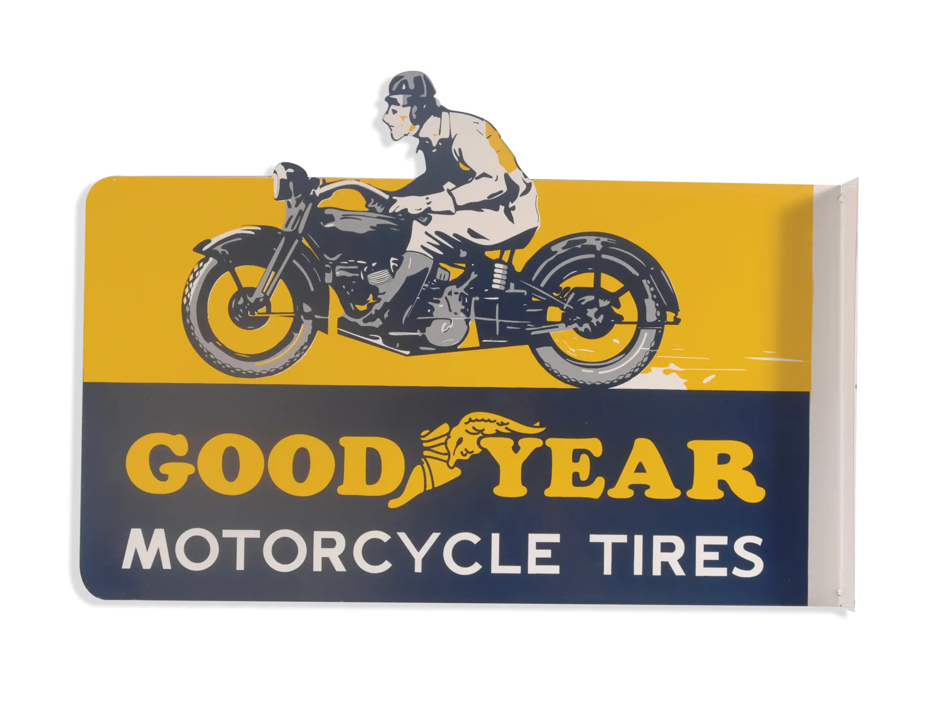 GOODYEAR MOTORCYCLE TIRES FLANGE SIGN | The Ponder Collection | RM ...