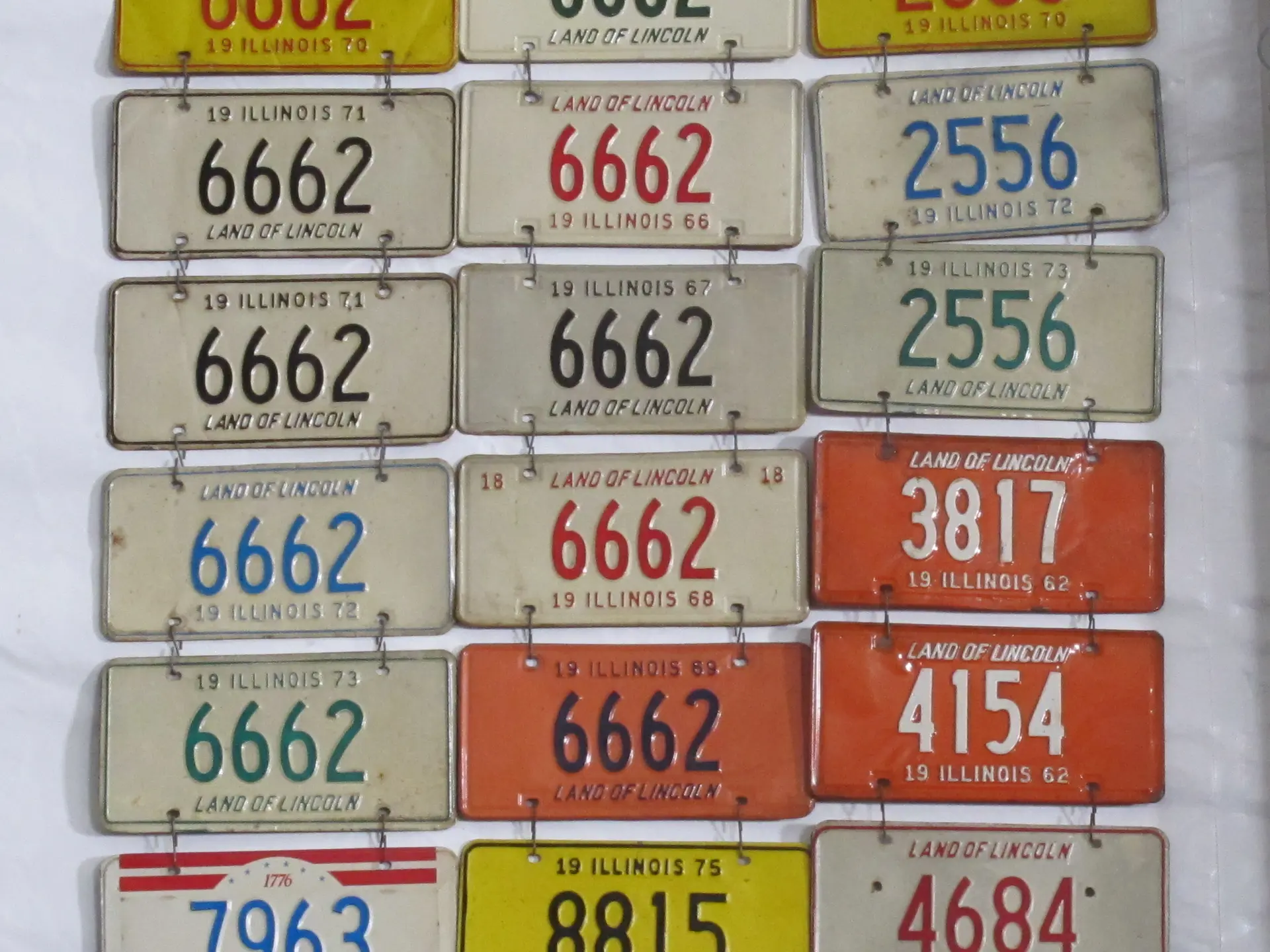Illinois Four Digit License Plates | The Lee Roy Hartung Collection ...