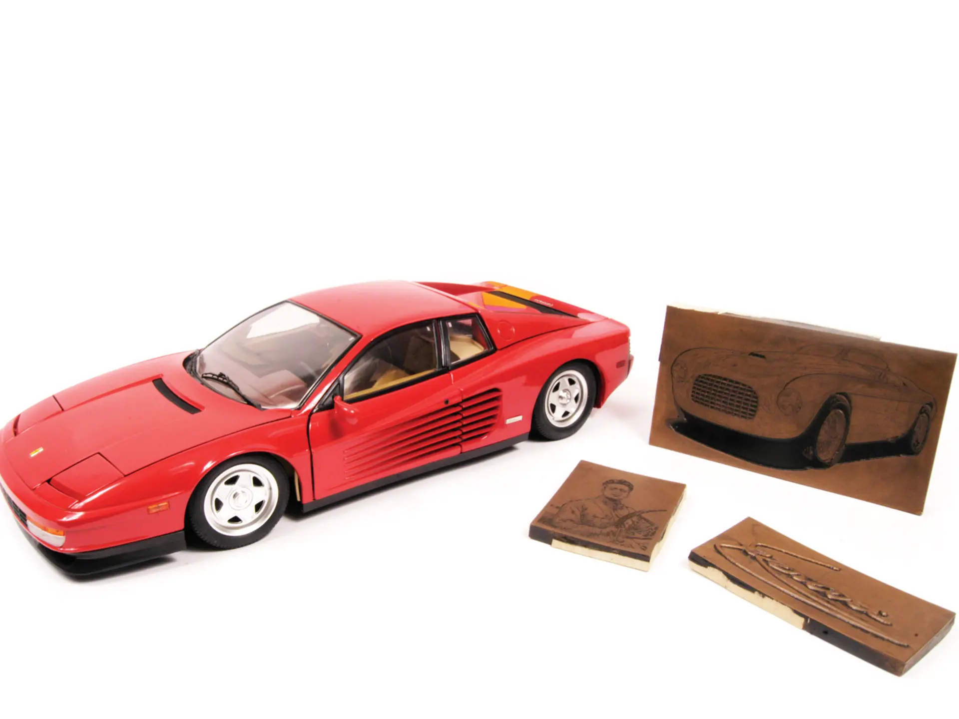MODEL FERRARI TESTAROSSA BY POCHER AND WOODCUTS | The Ponder Collection ...