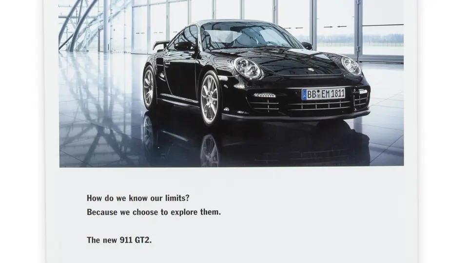 Four Porsche 911 GT2 Advertising Posters | The White Collection ...