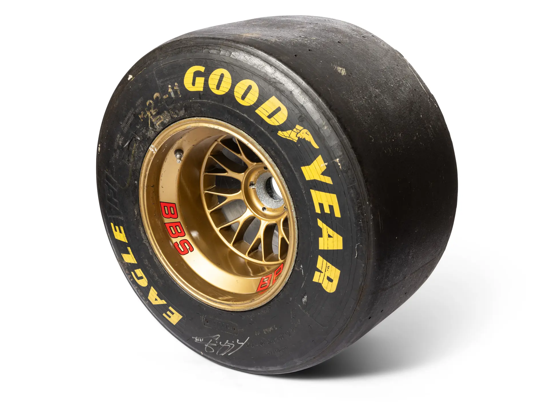 BBS Wheel and Goodyear Eagle F1 Slick Signed Tyre | The Schumacher and ...