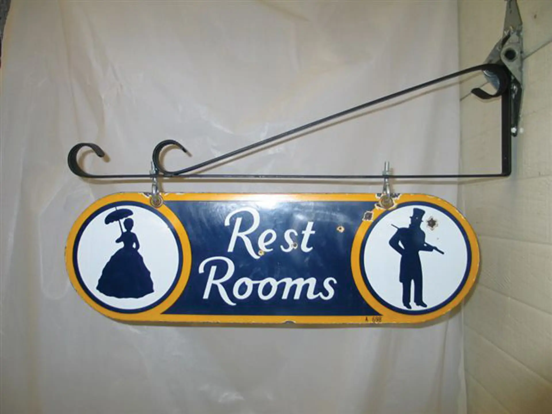 1940's Porcelain Restroom Signs | The Florida Collector Car Auction ...