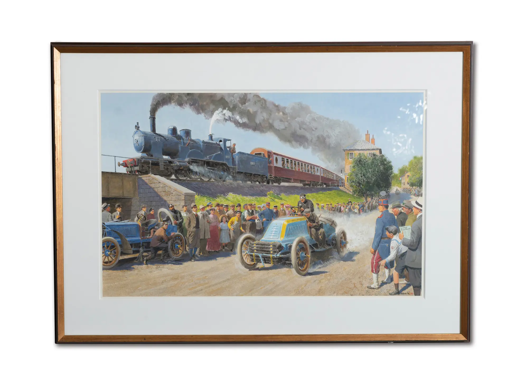 1902 Paris-Vienna by Peter Helck | The Guyton Collection | RM Sotheby's