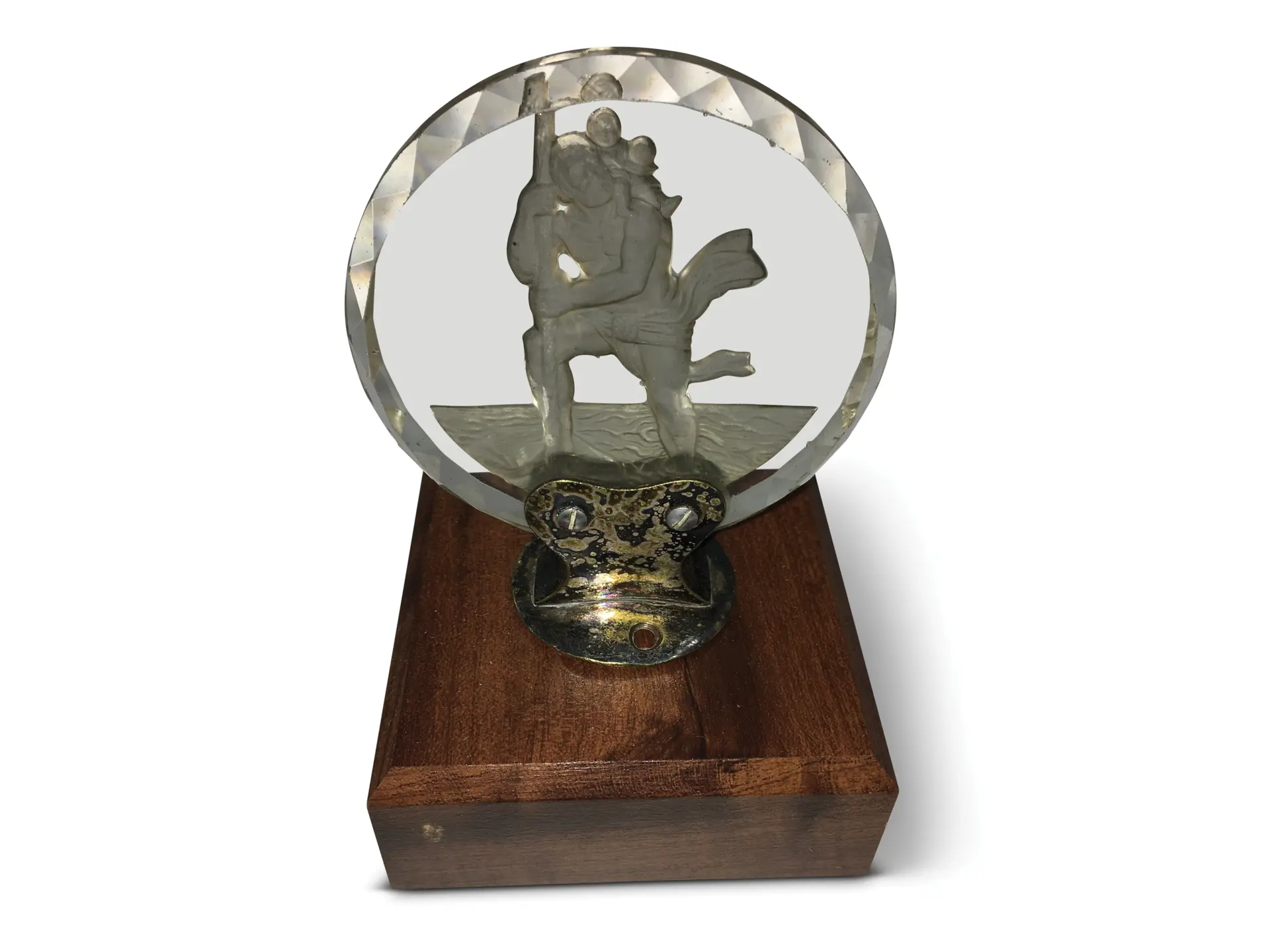 St. Christopher Glass Mascot c. 1930s | Auburn Spring 2019 | RM Sotheby's