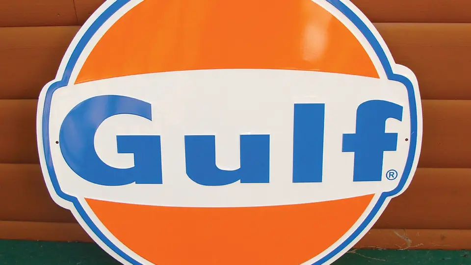 Gulf Embossed Sign | Auburn Spring 2014 | RM Sotheby's