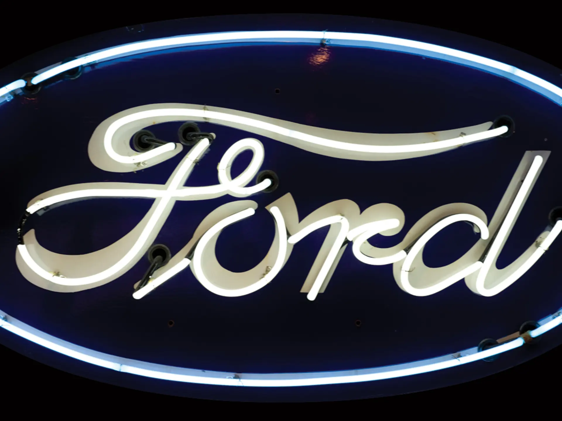 Ford Oval Neon Sign | Vintage Motor Cars of Hershey 2009 | RM Sotheby's