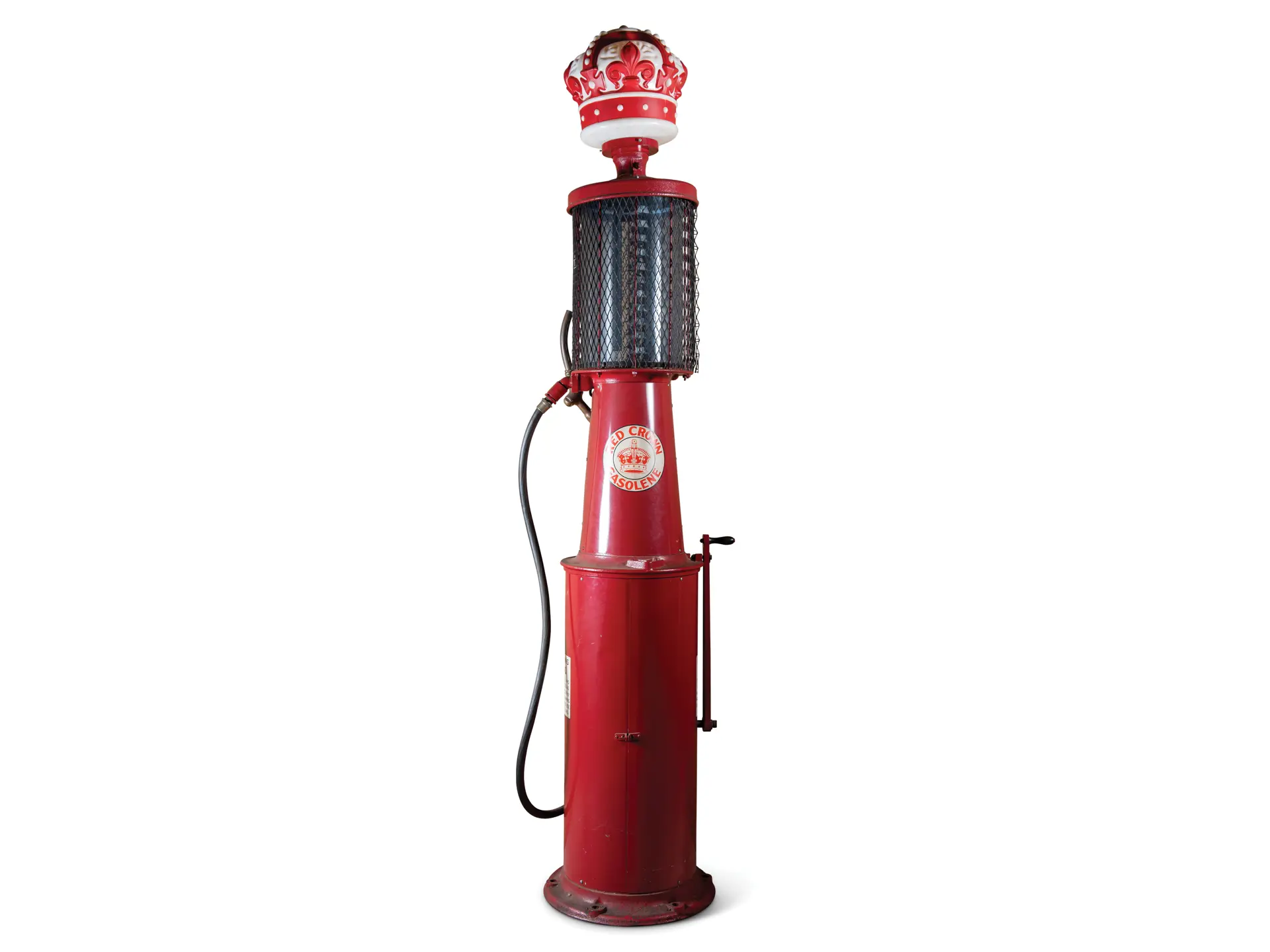 "Red Crown Gasolene" Correct Measure 10H Pipe Organ Visible Gas Pump ...