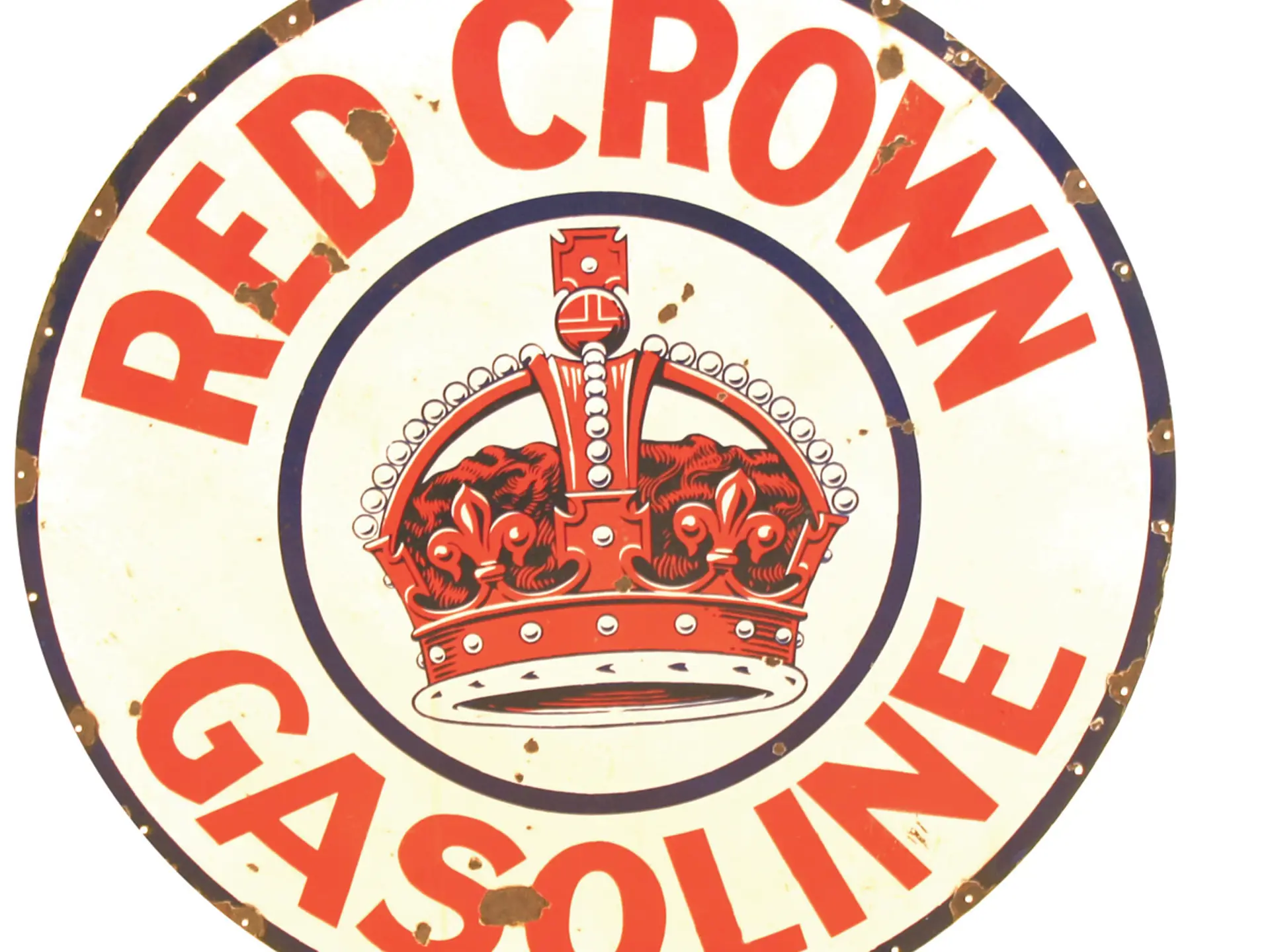 RED CROWN GASOLINE SIGN | Private Collection of Tom & Marlene ...