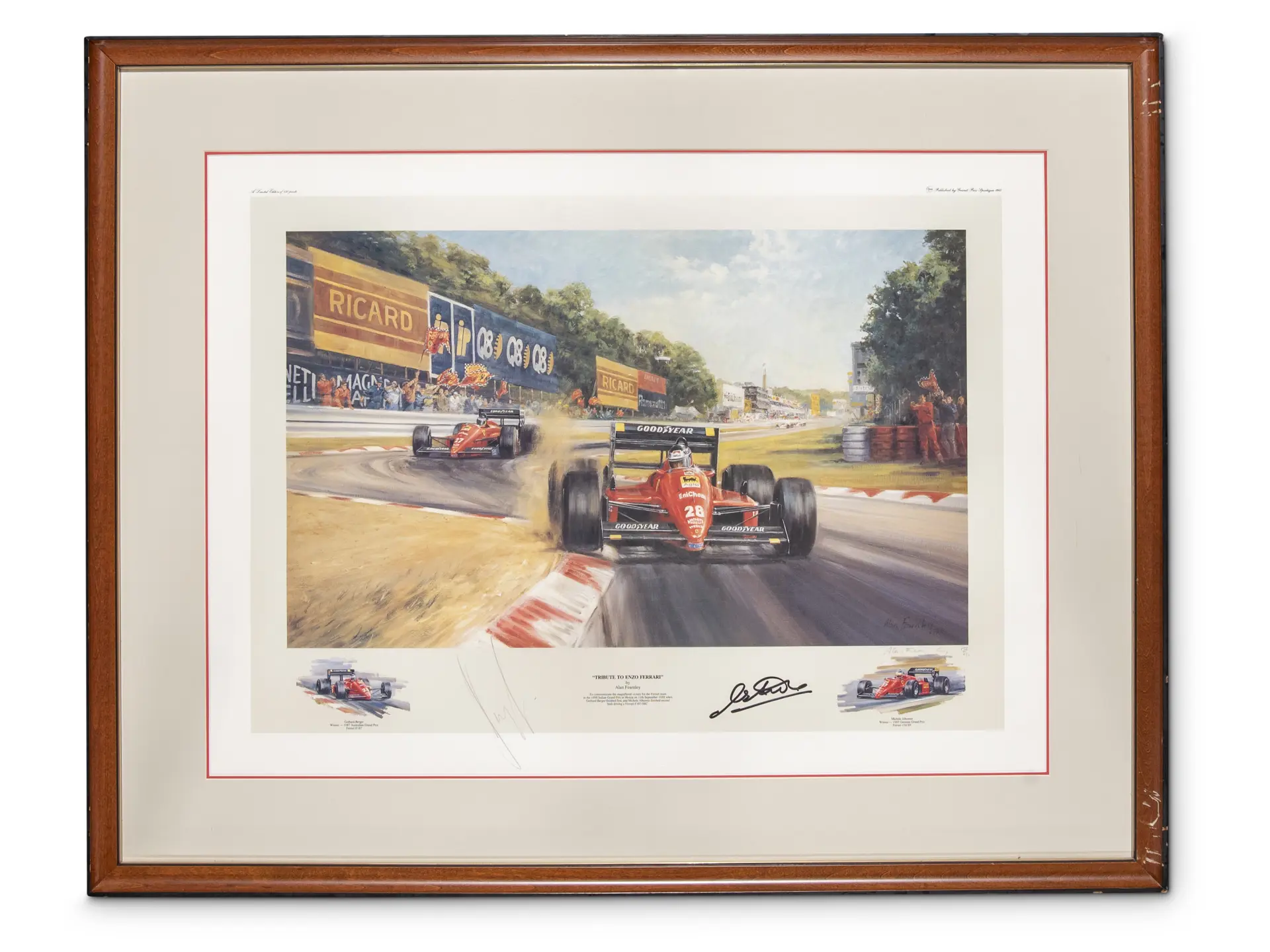 'Tribute to Enzo Ferrari' Print by Alan Fearnley, 1988 | The Cohen ...