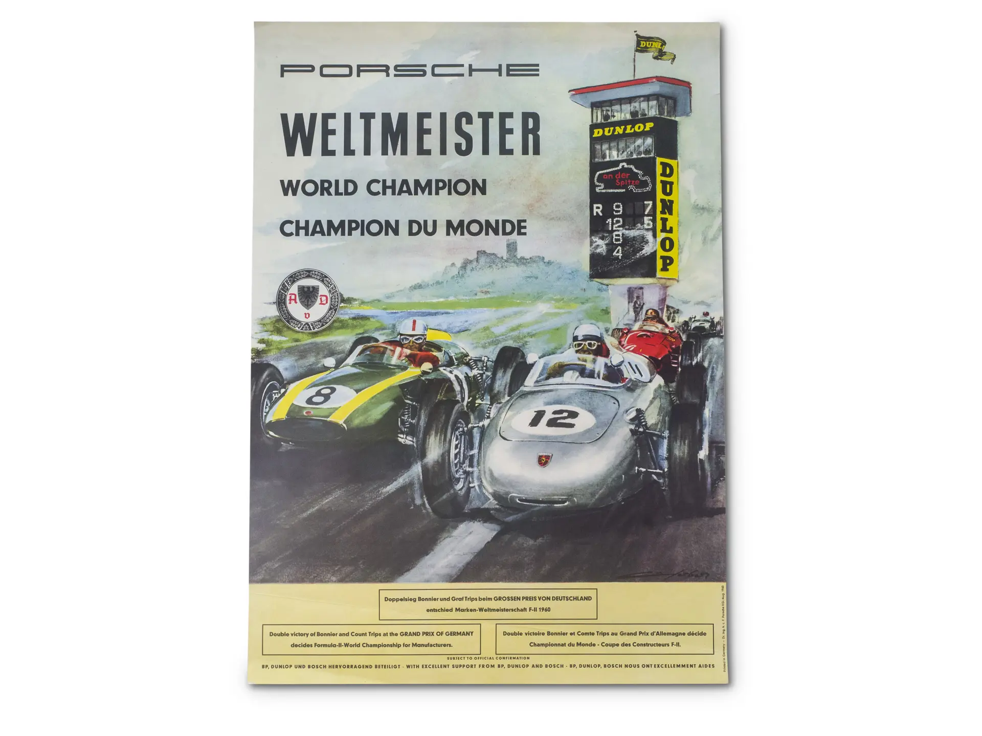 Porsche World Champion, Formula II, 1960 | A Lifetime of Porsche ...