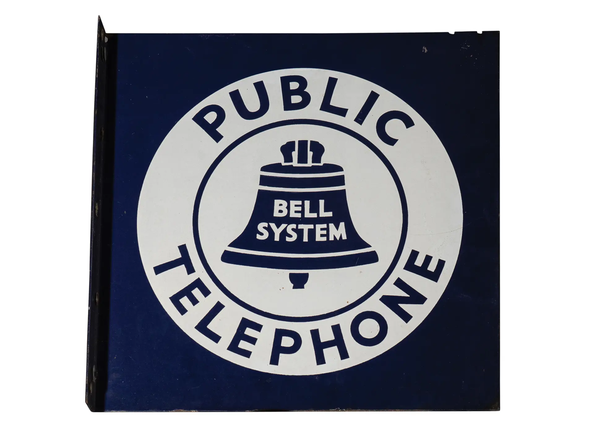 Bell System Public Telephone Double-Sided Flange Sign | The Dingman ...