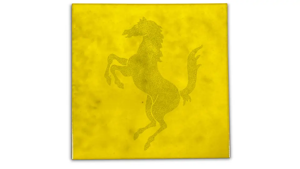 Ferrari Cavallino Logo Glazed Ceramic Dealership Tile | The Cohen ...