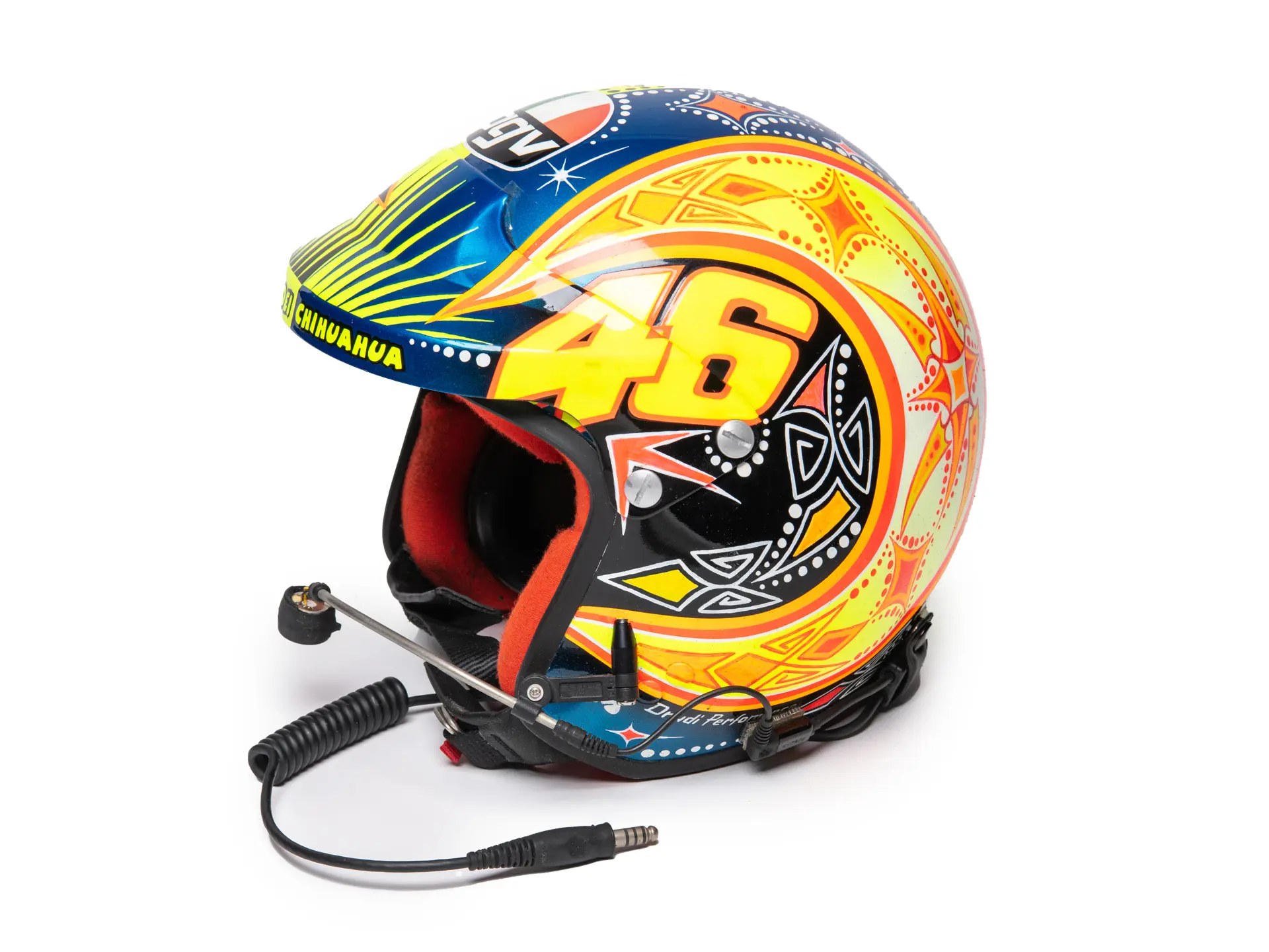 2002 Valentino Rossi Rally GB Signed Helmet | Shift Online: Europe and ...