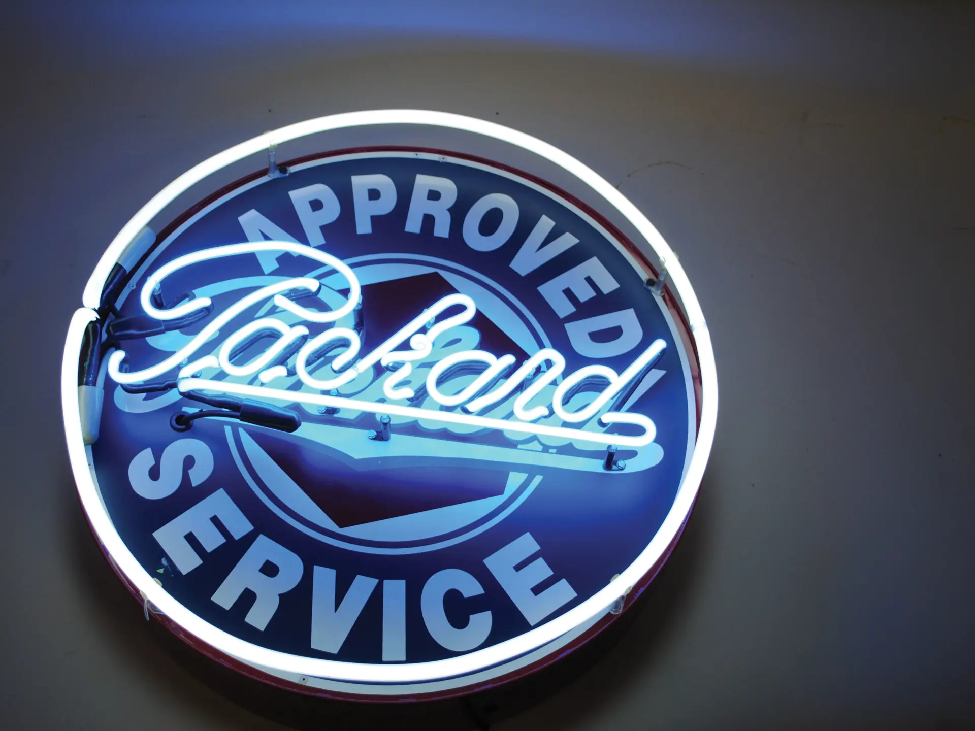 A modern Approved Packard Service sign, 23” diameter | Auburn Spring ...