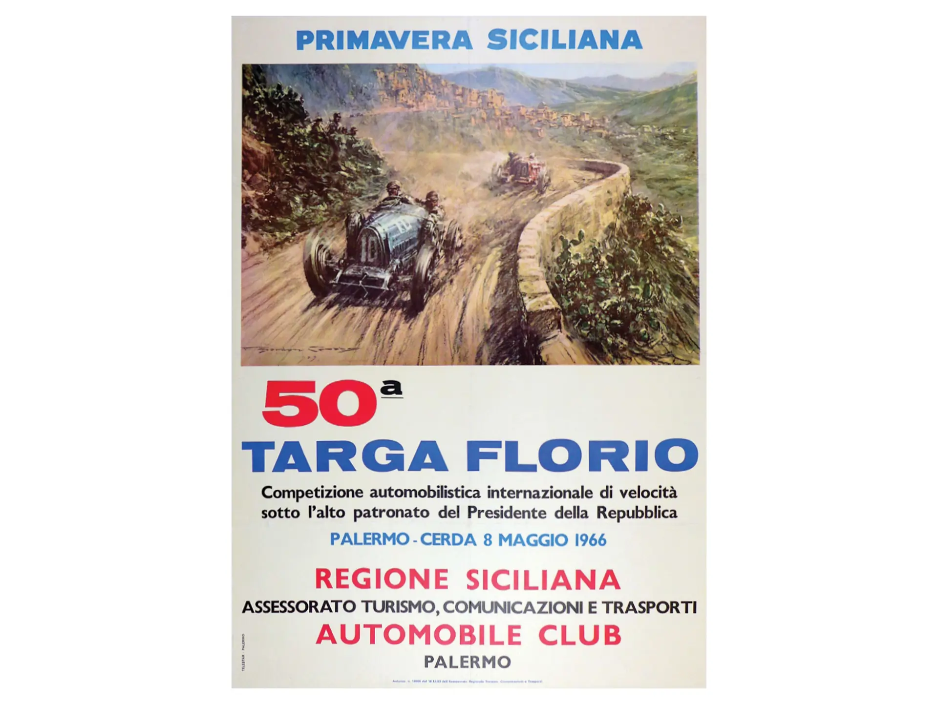 50th Targa Florio, 1966 | Original Racing Posters, 1925-1972 2020 | RM ...