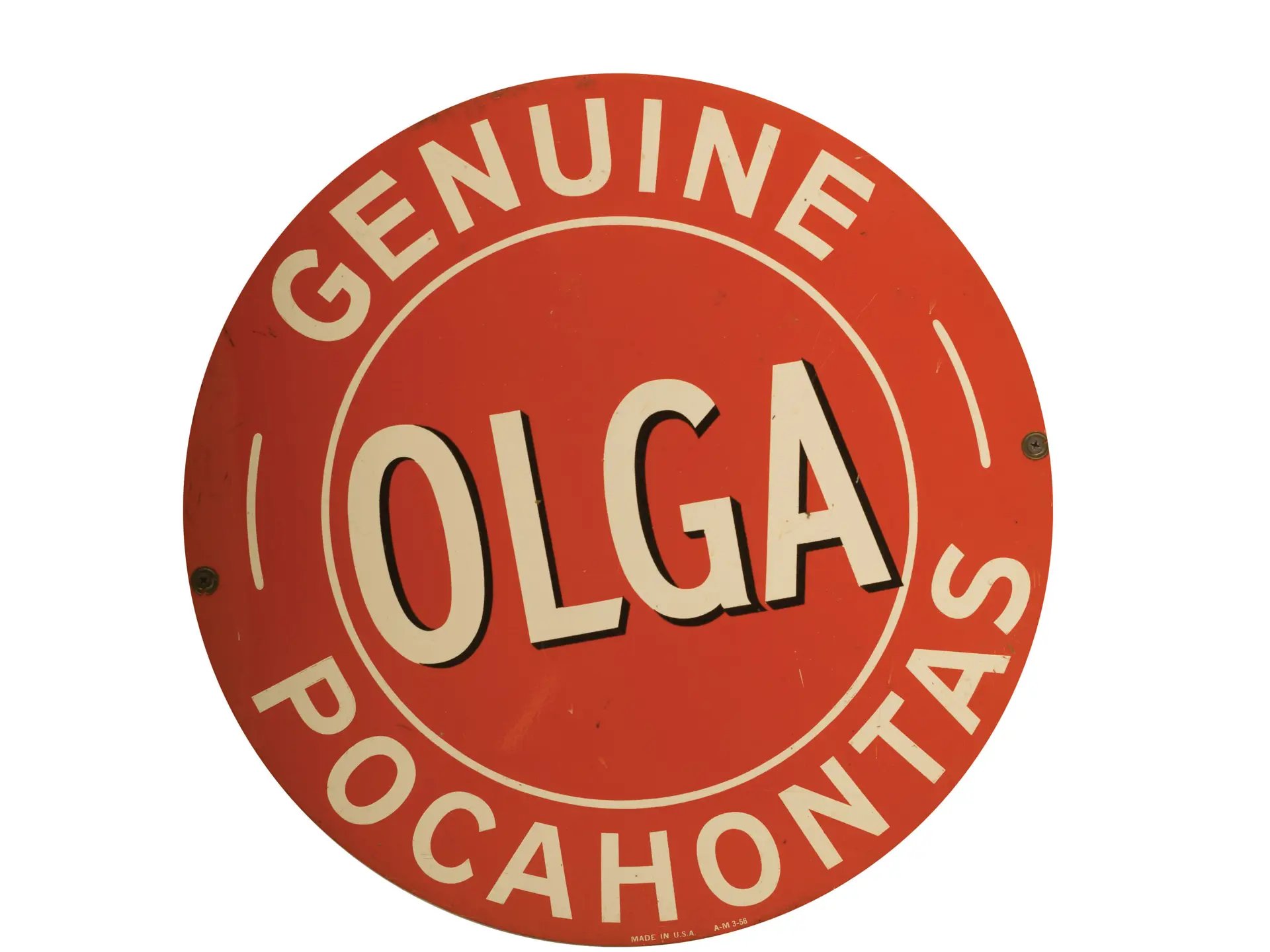 Genuine Olga Pocahontas Sign | The Al Wiseman Collection | RM Sotheby's
