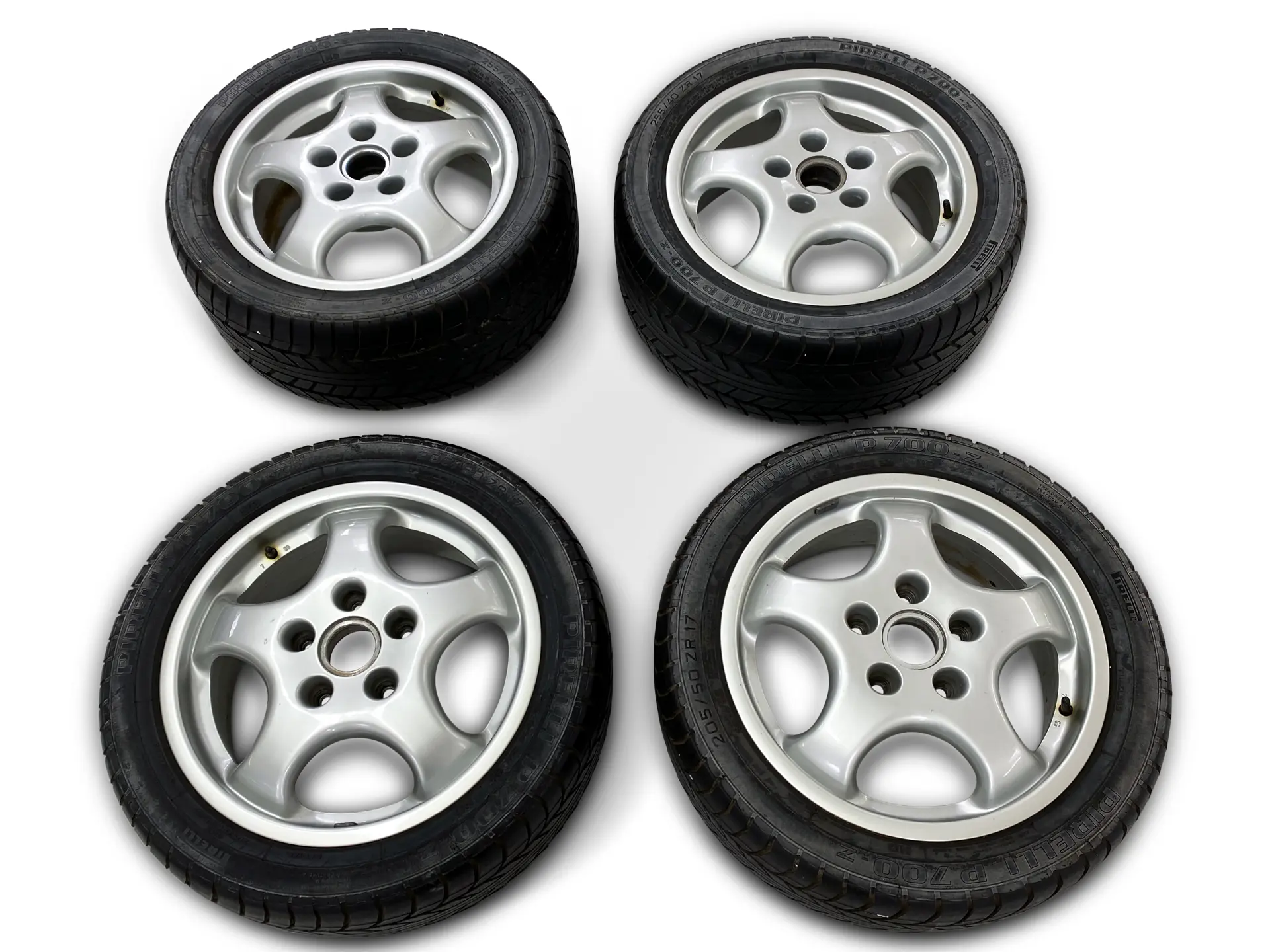 Four Speedline Porsche Cup Staggered Wheels | The White Collection ...