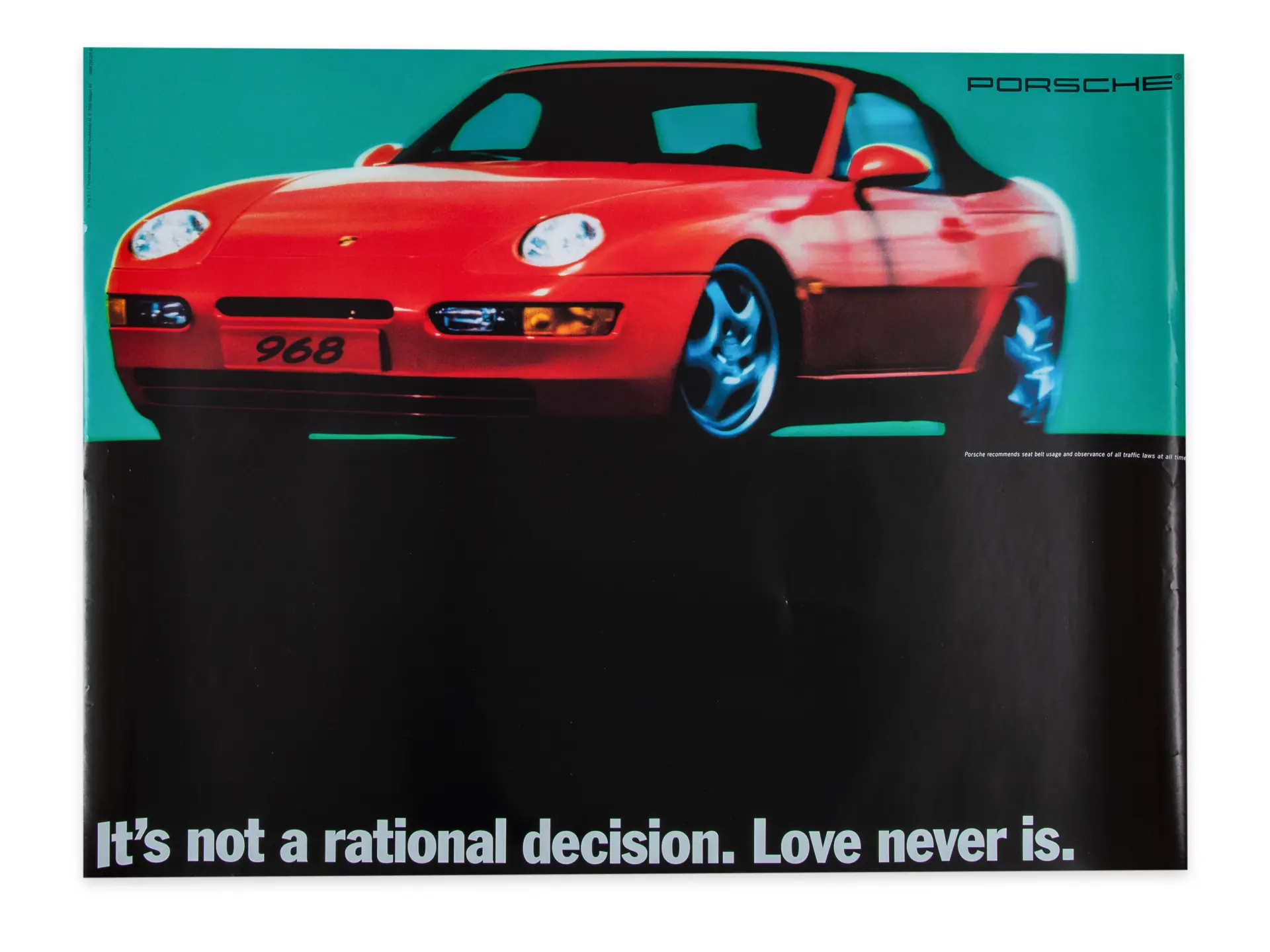 “It’s not a rational decision. Love never is.” Porsche 968 Cabriolet ...