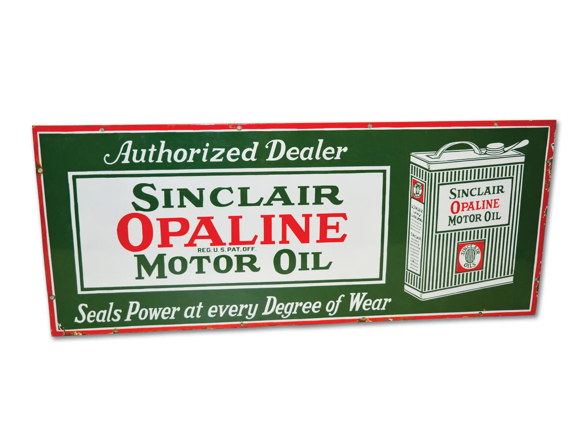 Sinclair Opaline Motor Oil with Flat Can Logo Sign | Auburn Spring 2019 ...