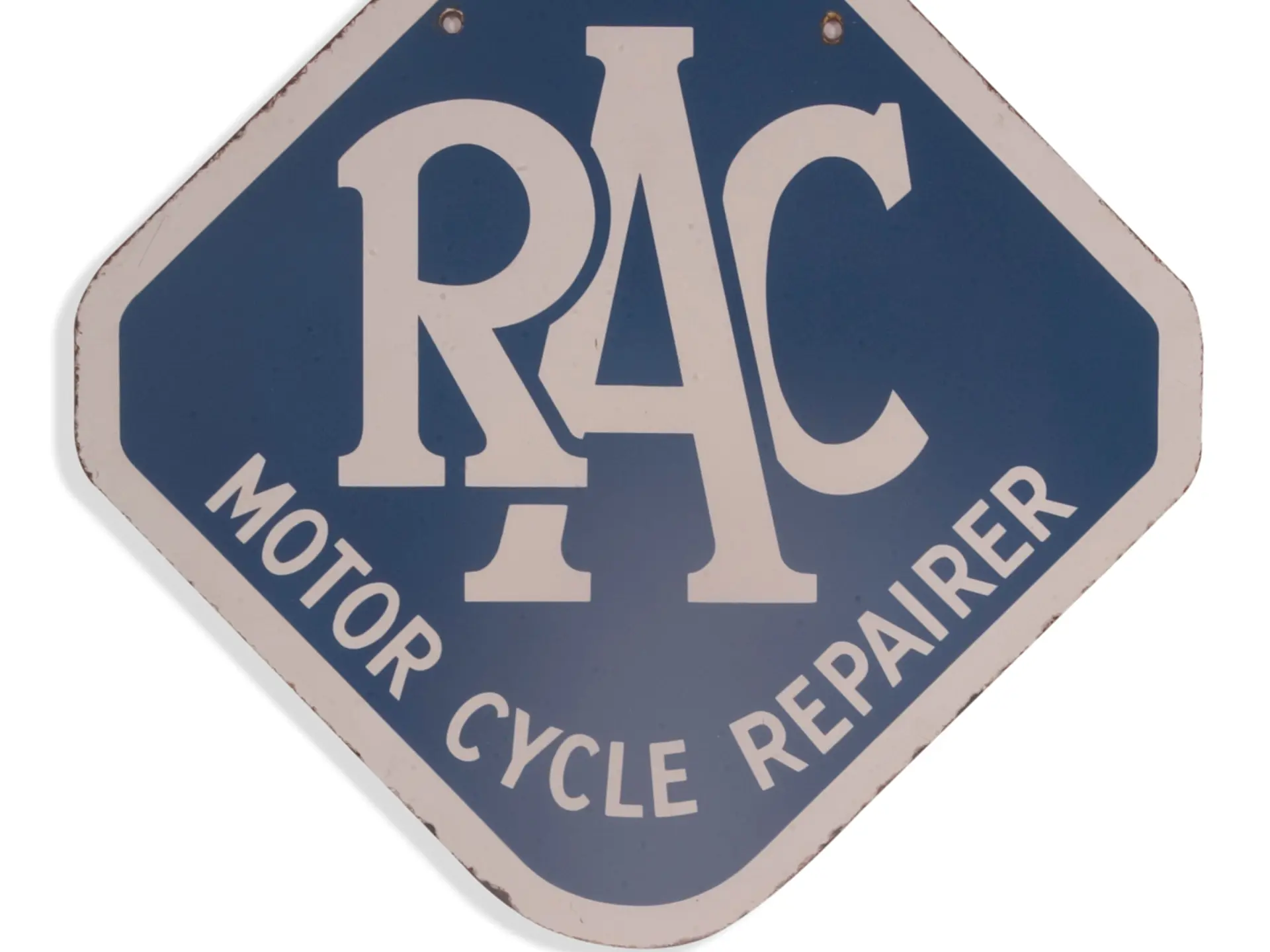 RAC MOTOR CYCLE REPAIRER SIGN | The Ponder Collection | RM Sotheby's
