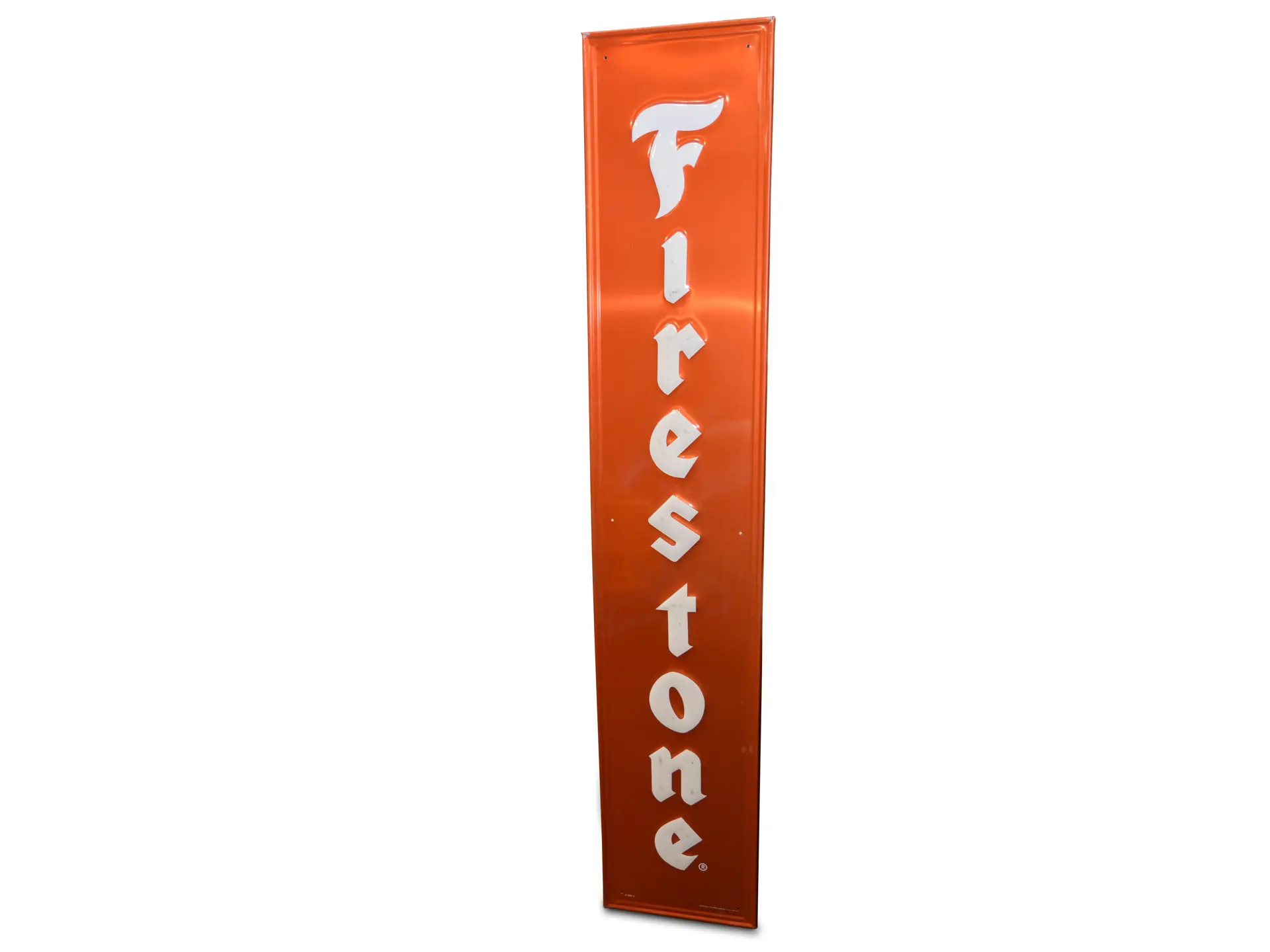 Firestone (tires) Vertical Metal Sign | Auburn Fall 2019 | RM Sotheby's
