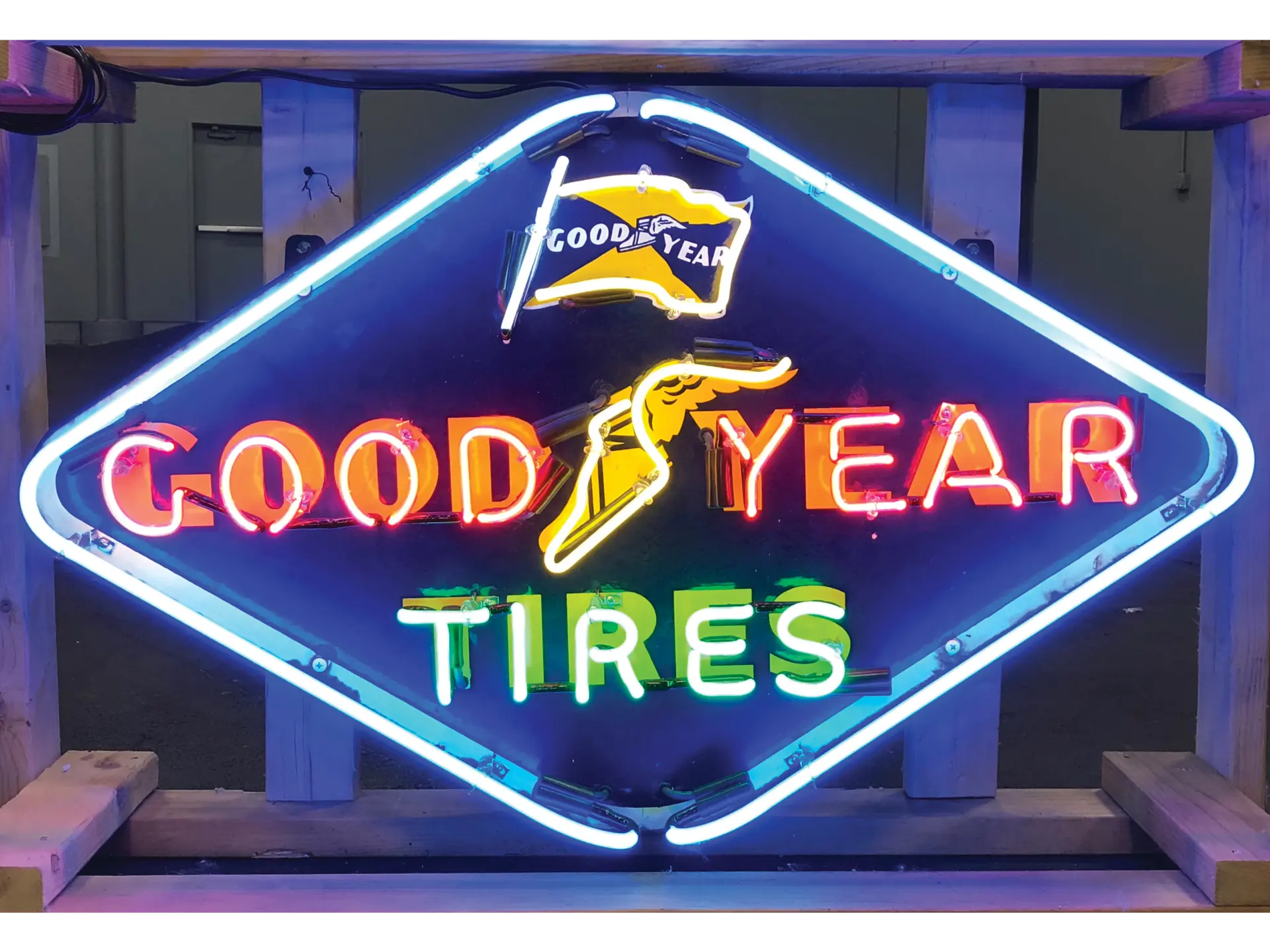 Goodyear Tires Neon Porcelain Sign | Auburn Fall 2018 | RM Sotheby's