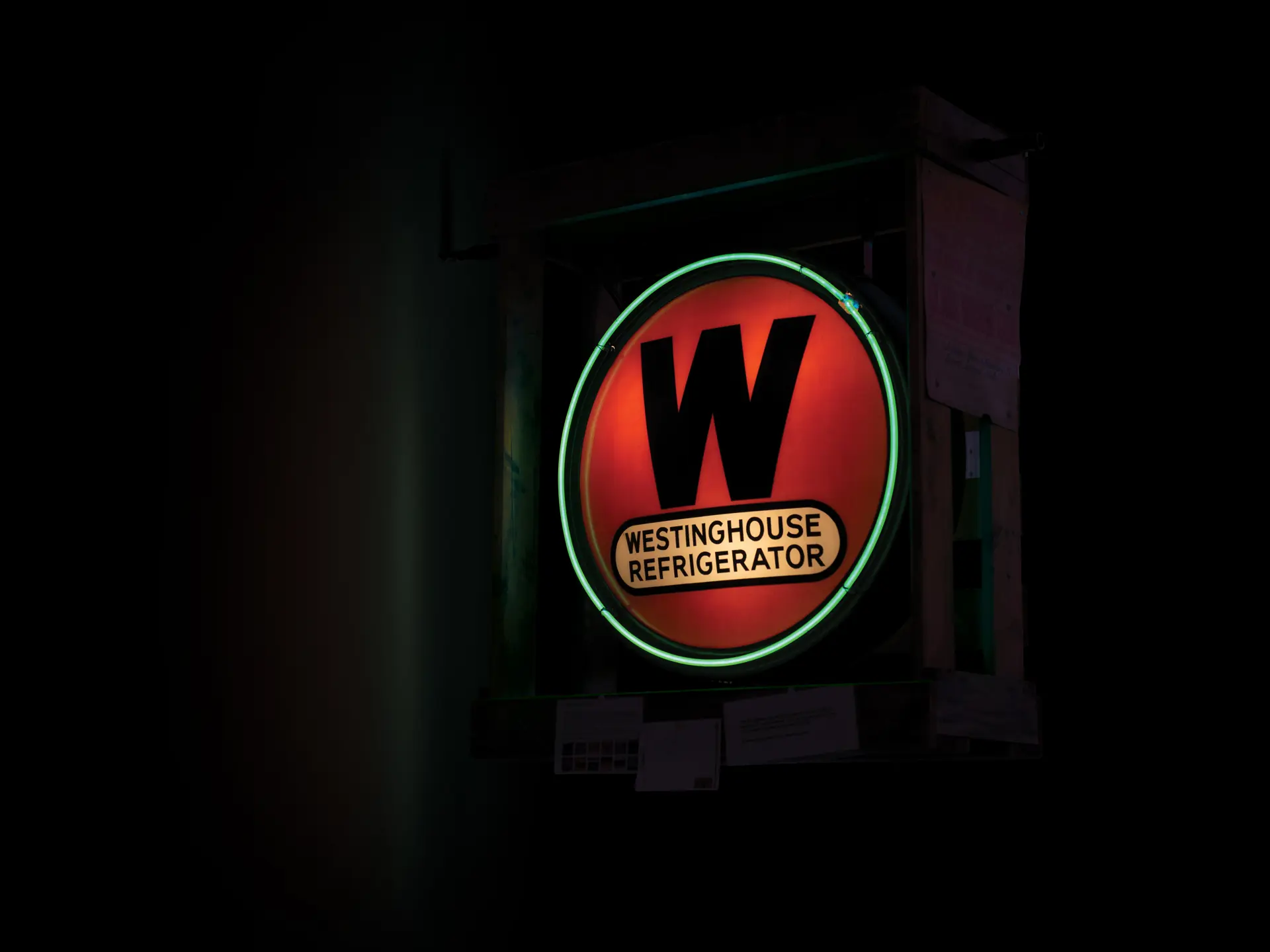 Westinghouse Refrigerator Xenon Sign in Original Crate | The Dingman ...