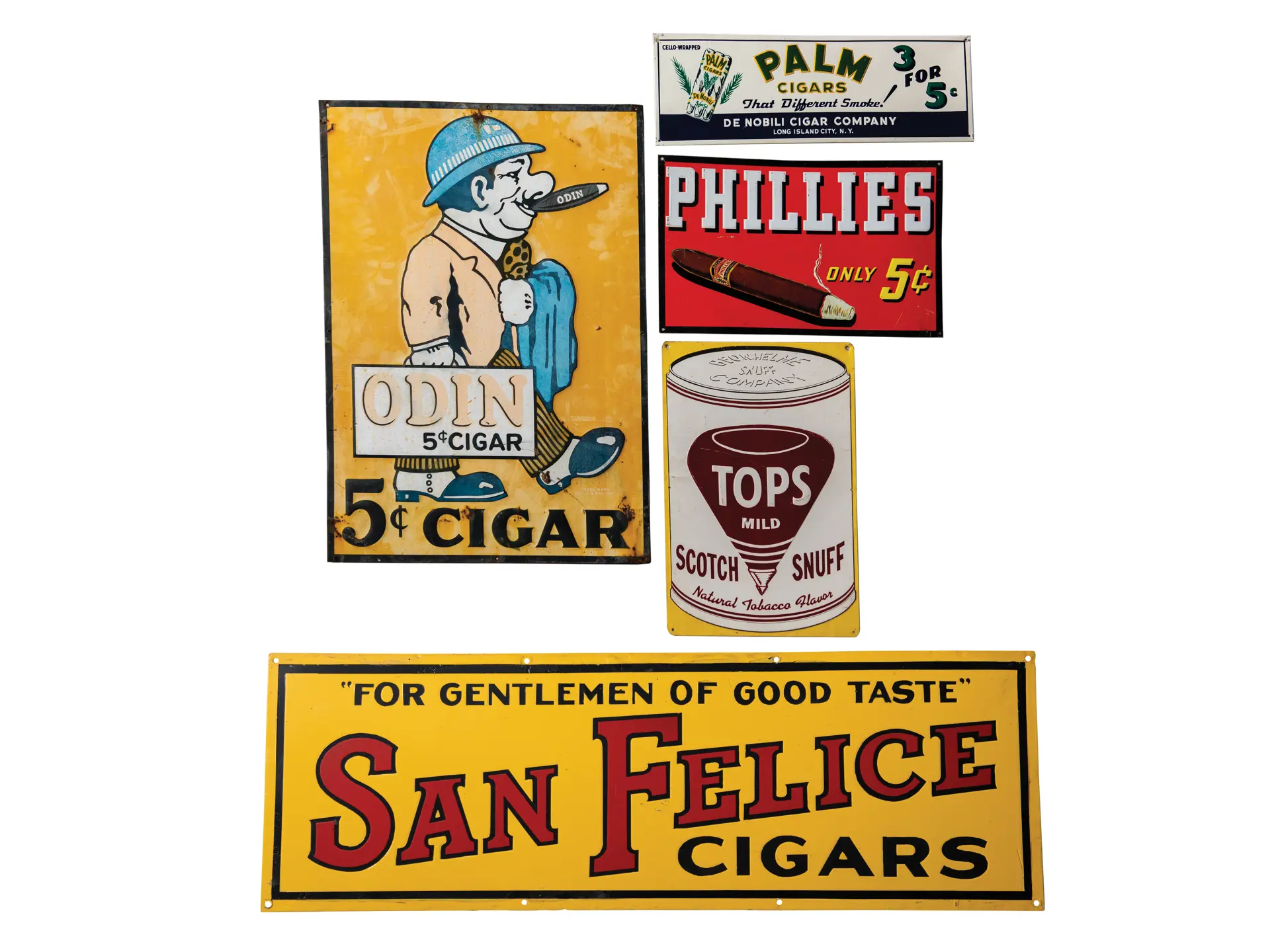 Assorted Cigar and Tobacco Tin Signs | The Dingman Collection | RM ...